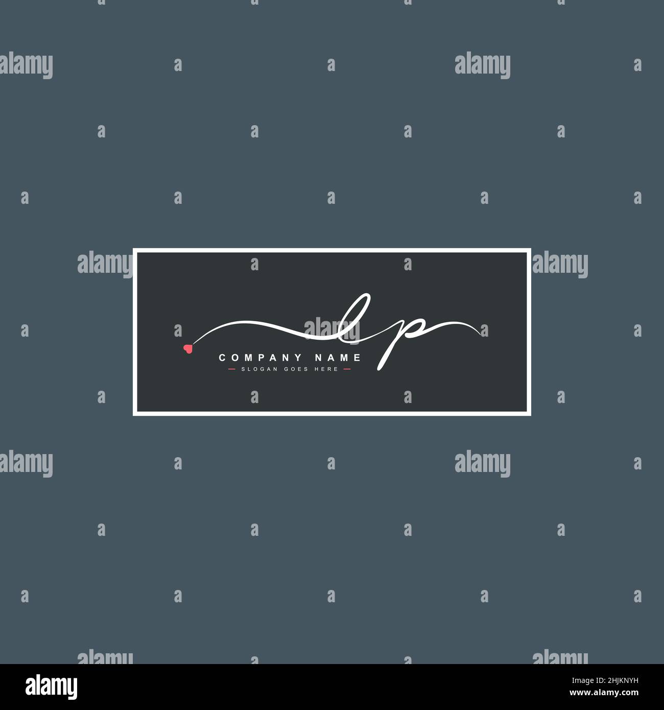 Initial Letter LP Logo - Hand Drawn Signature Logo - Minimal Vector ...