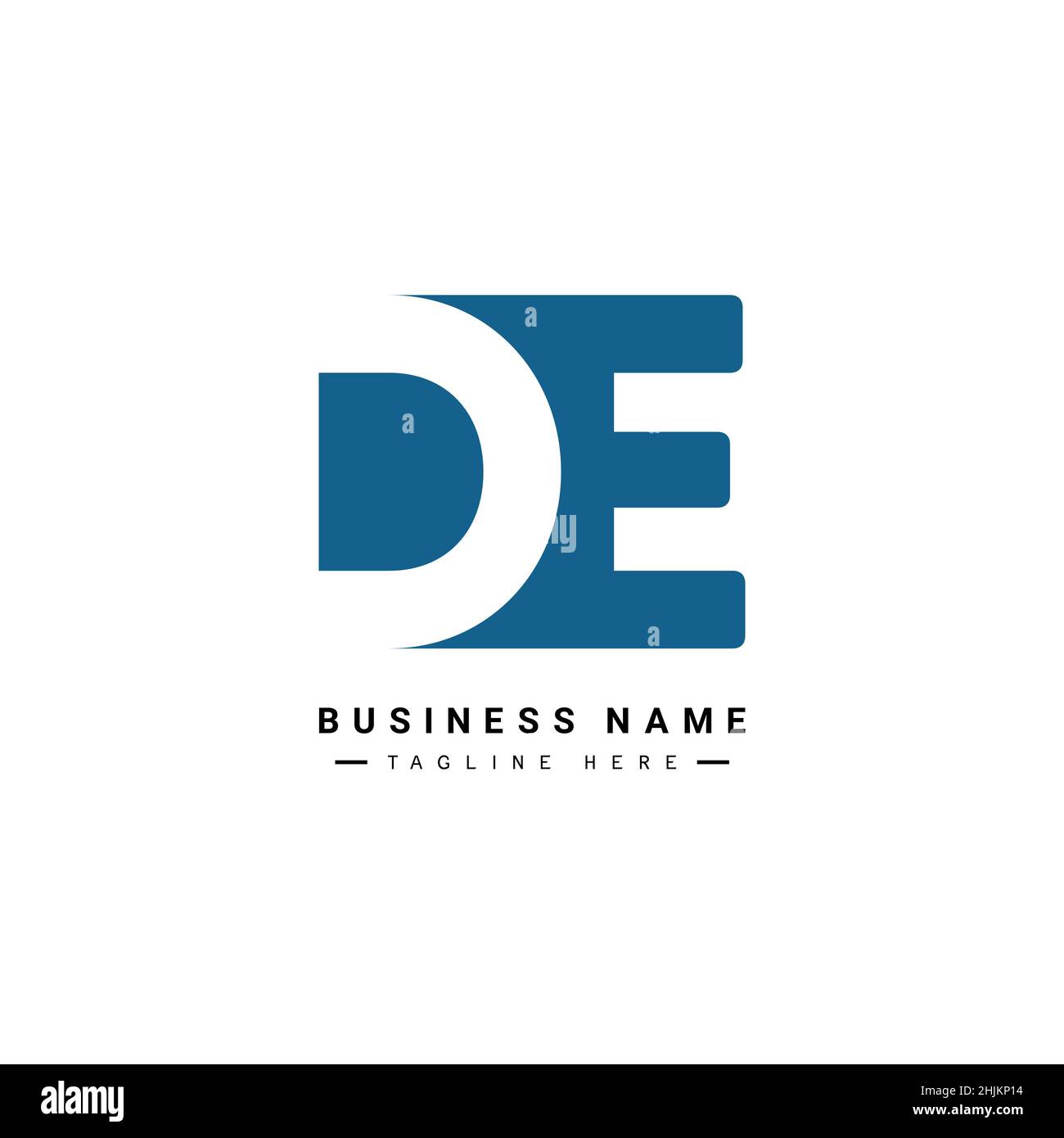 Minimal Business logo for Alphabet DE - Initial Letter D and E Logo ...
