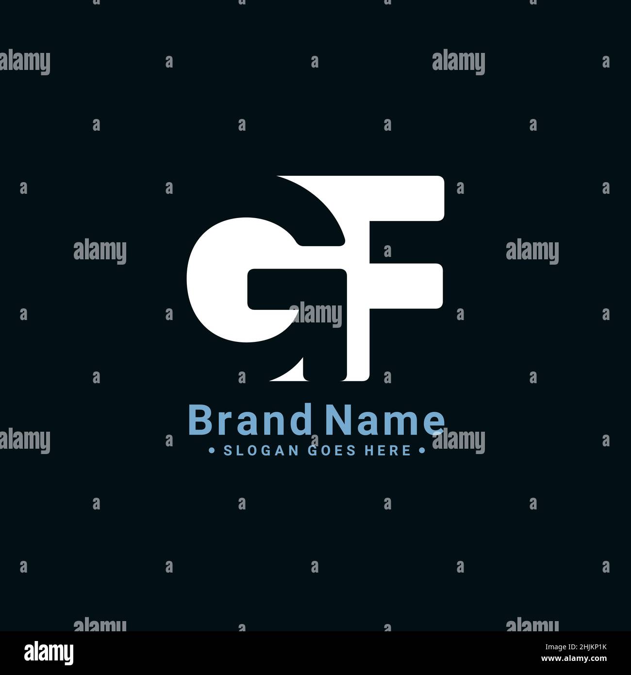 Gf modern logo hi-res stock photography and images - Alamy