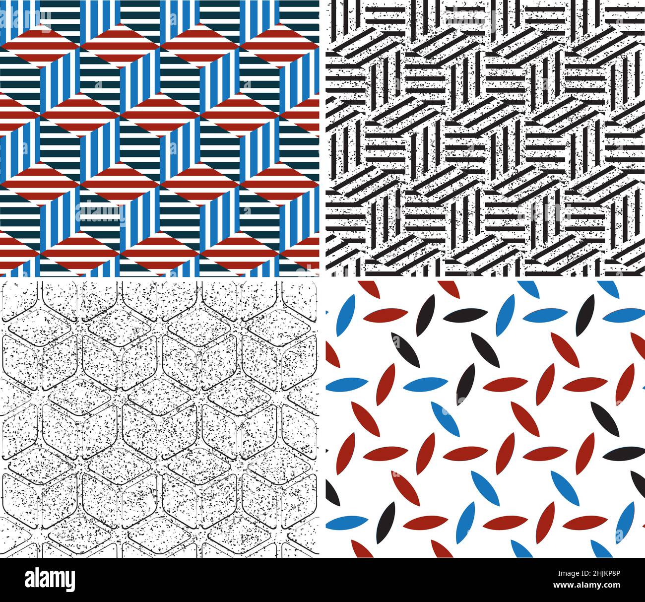 4 different vector patterns in the same package(eps). One pattern is ...