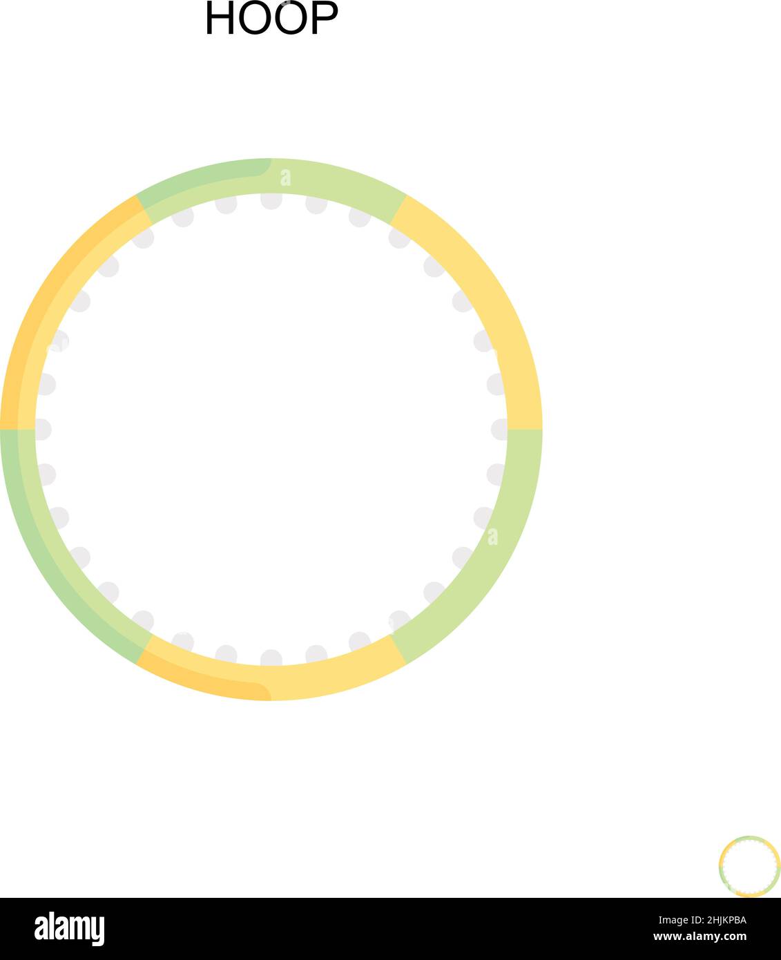 Hoop Simple vector icon. Illustration symbol design template for web ...