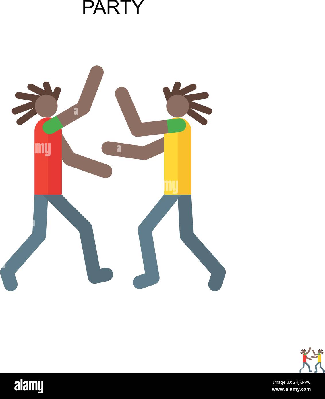 Party Simple vector icon. Illustration symbol design template for web ...