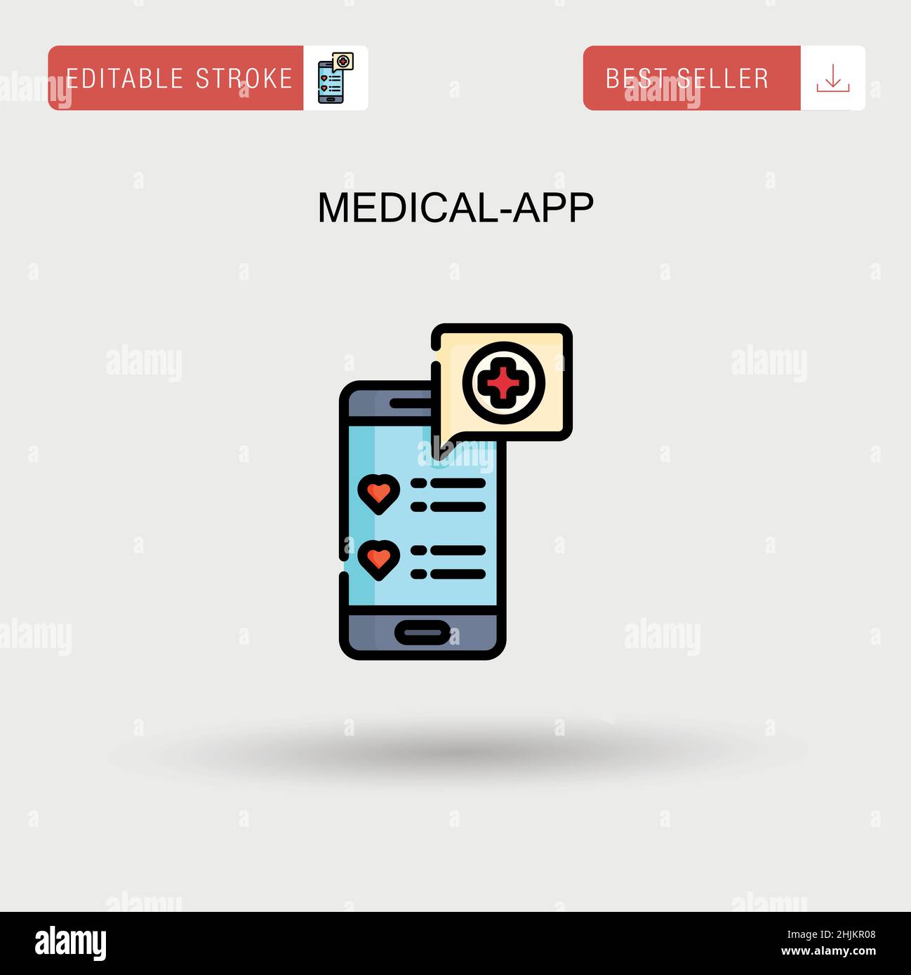 Mobile doctor online app Stock Vector Images - Alamy