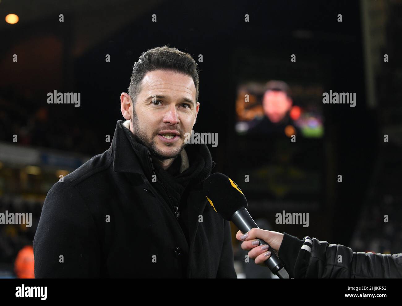 Football pundit Matt Jarvis Wolverhampton Wanderers v West Ham at ...