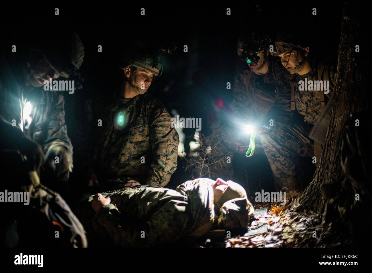 Marines with Bravo Company, 1st Battalion, 23rd Marine Regiment, 4th ...