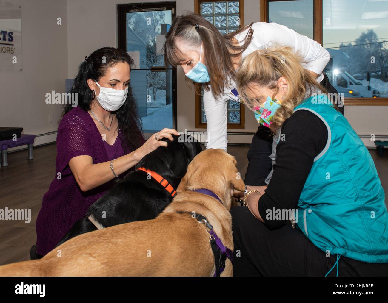 Cindy Wilsbach, right, first lady of Pacific Air Forces, and Dr. Doniel ...