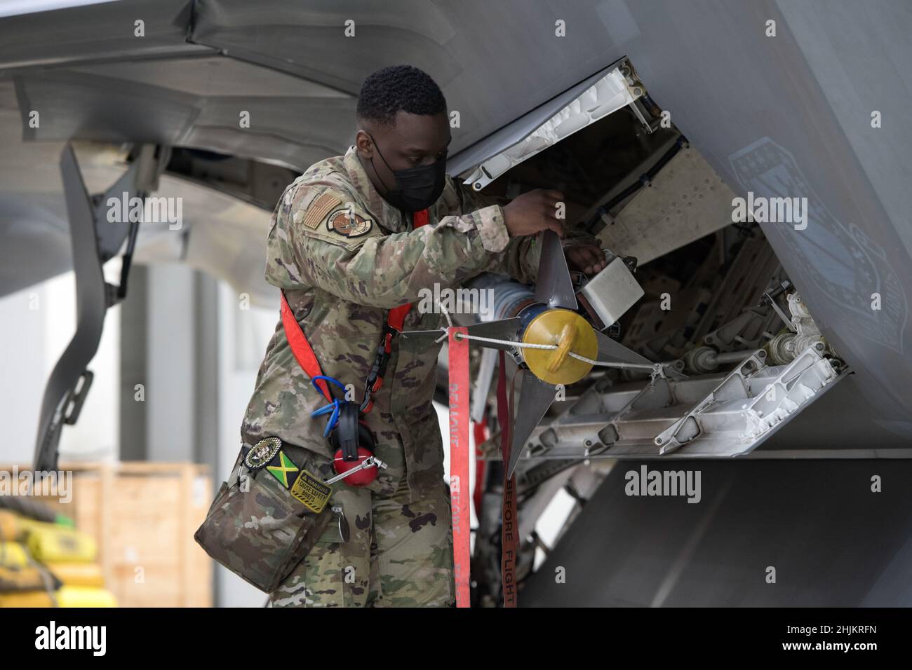 U.S. Air Force Senior Airman Colby Jones, assigned to the 90th Aircraft ...