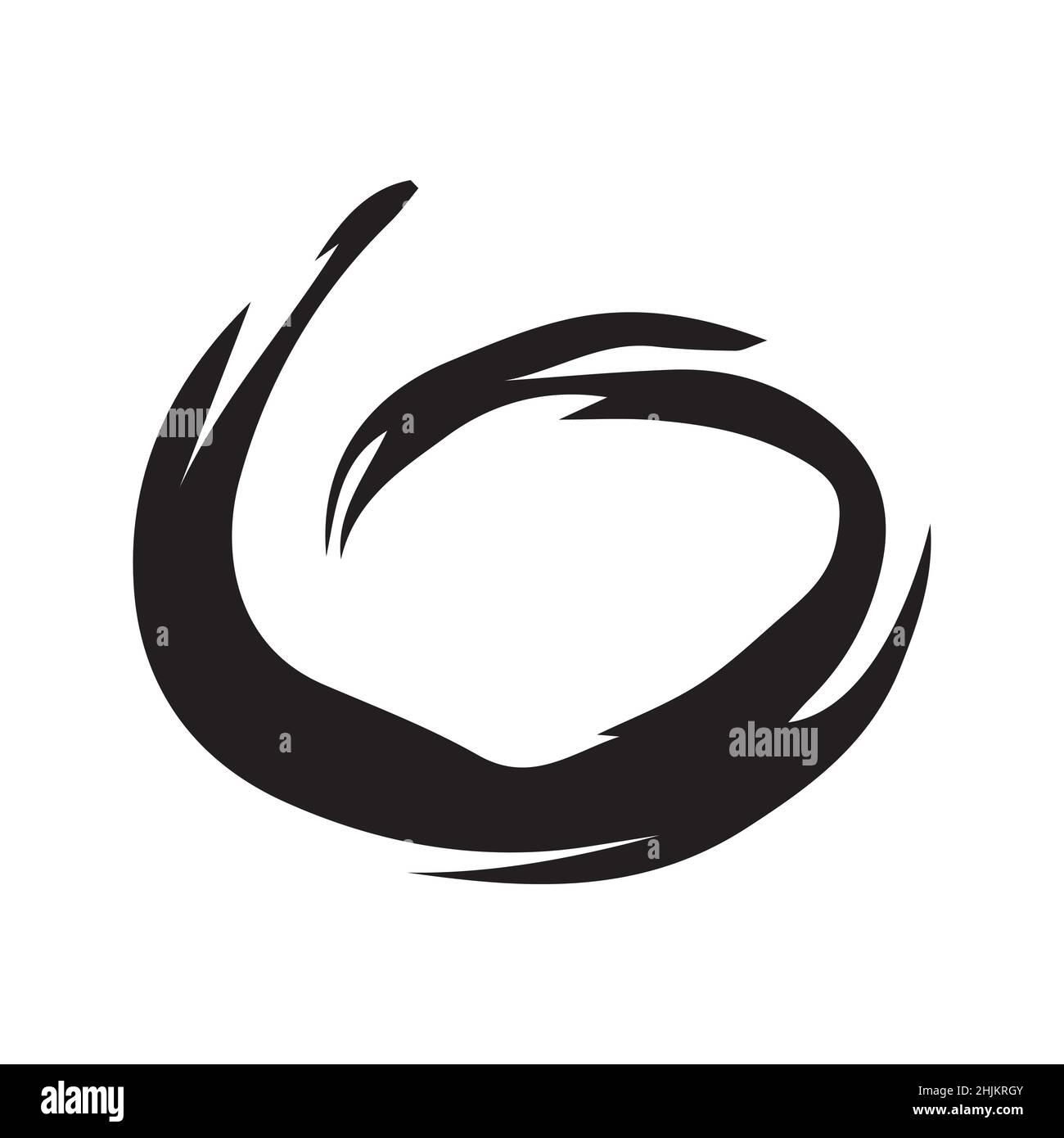 Round frame broken line Black and White Stock Photos & Images - Alamy