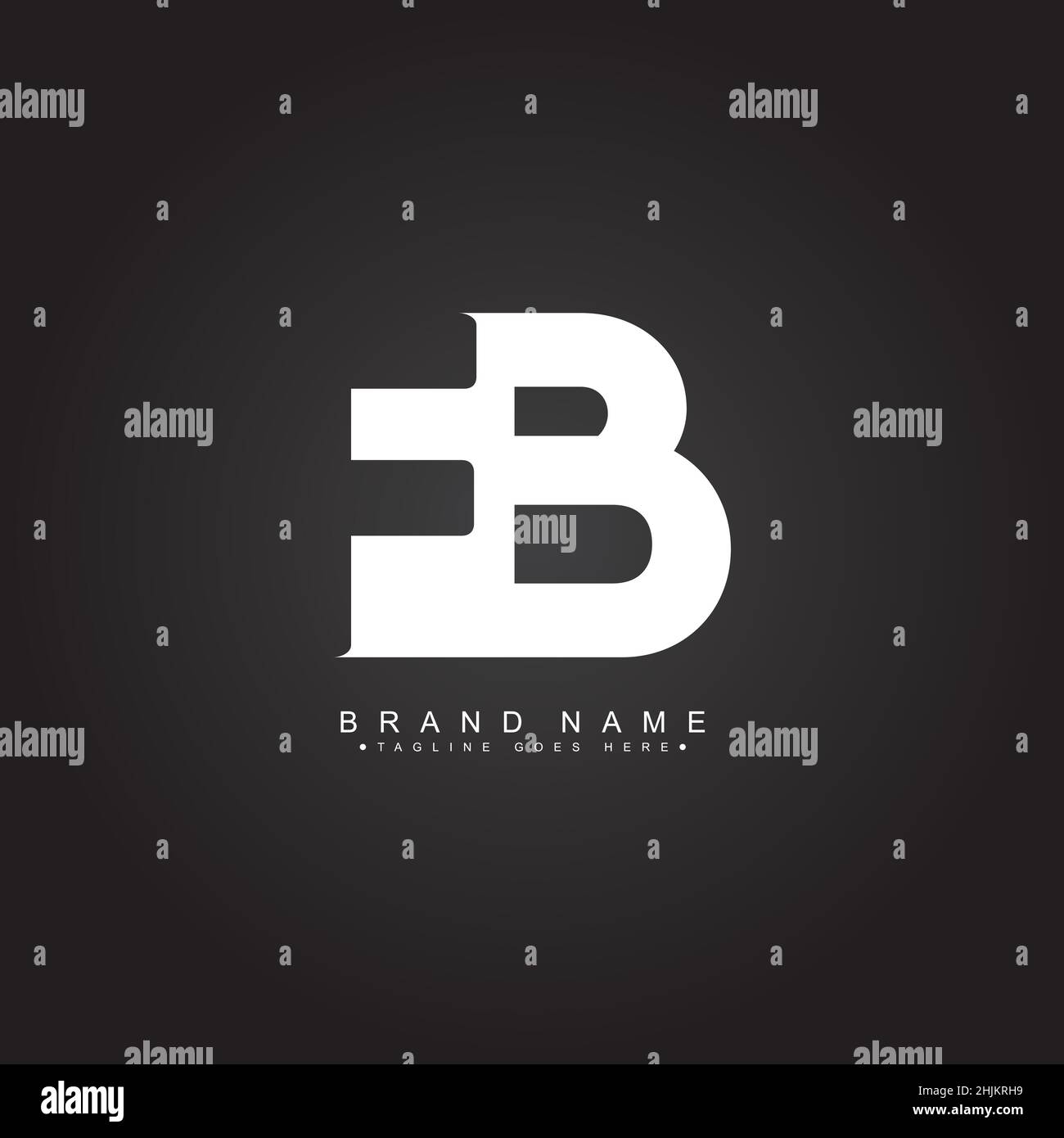 Initial Letter FB Logo - Simple Business Logo for Alphabet F and B ...