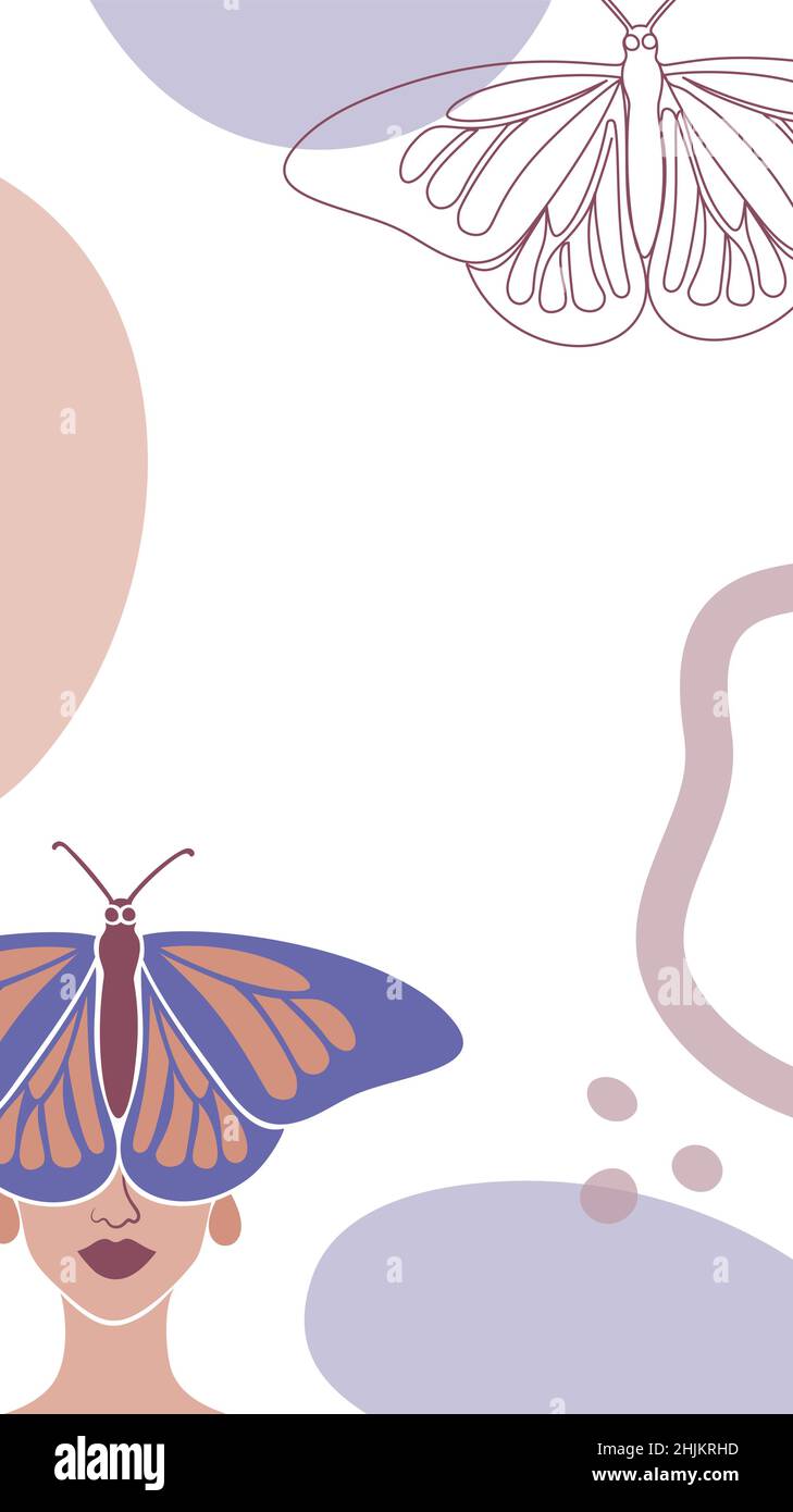 Woman flat design contour line hi-res stock photography and images - Alamy