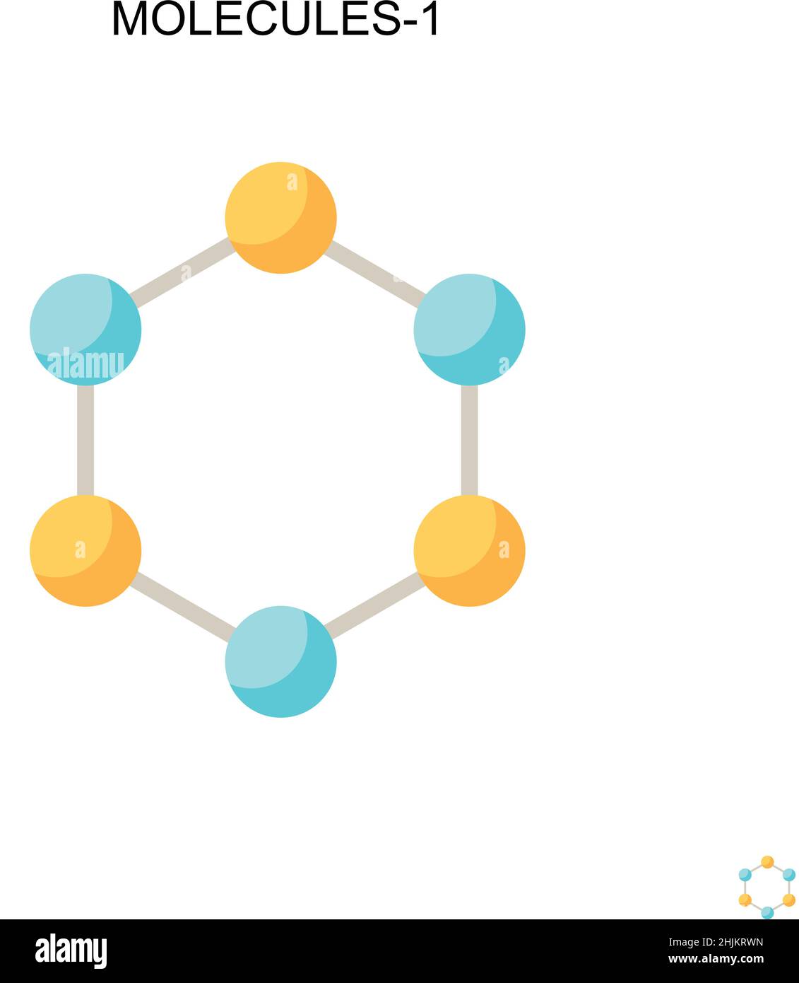 Cartoon atom icon hi-res stock photography and images - Alamy