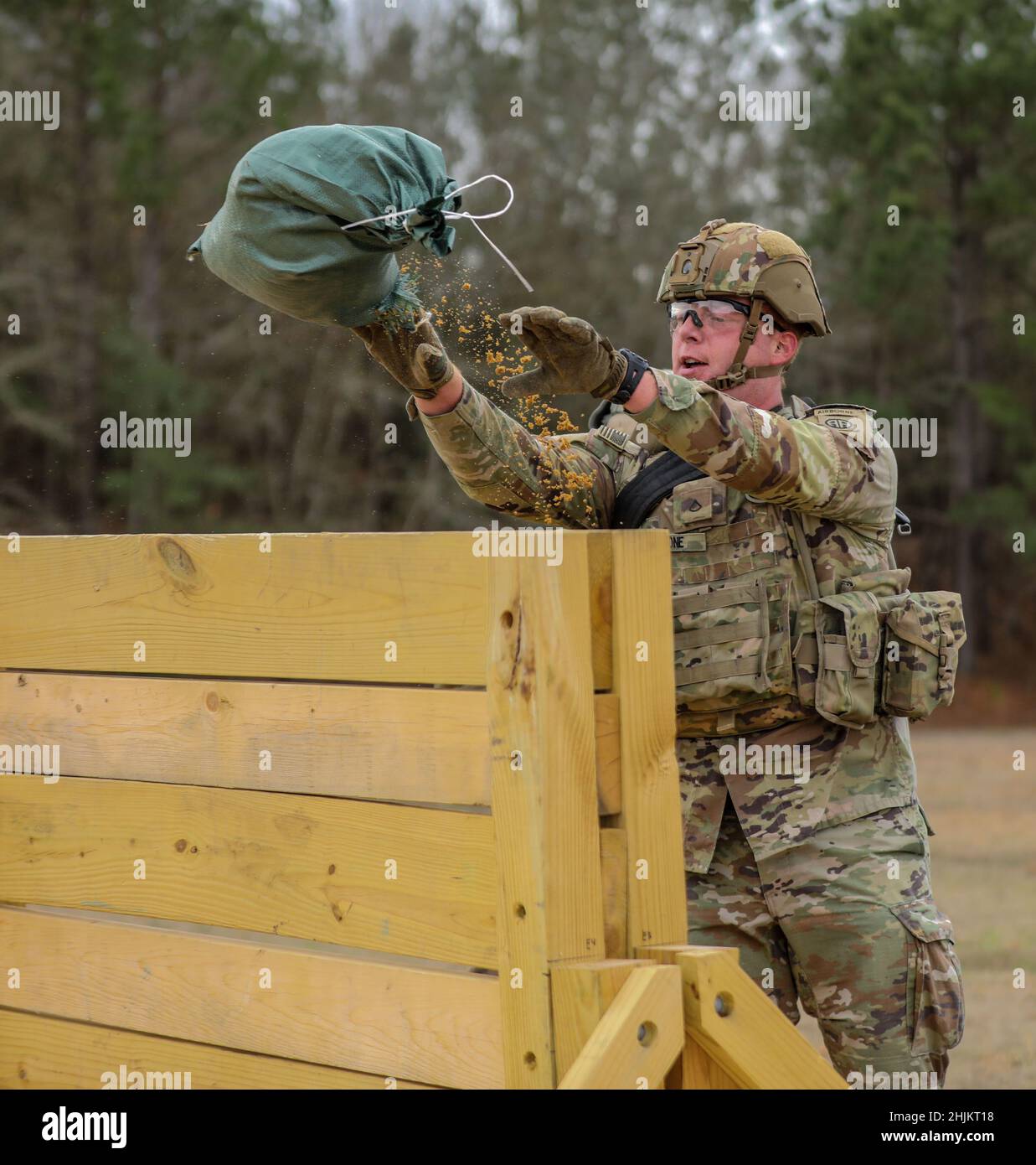 A Paratrooper assigned to the 82nd Airborne Division, participates in a ...