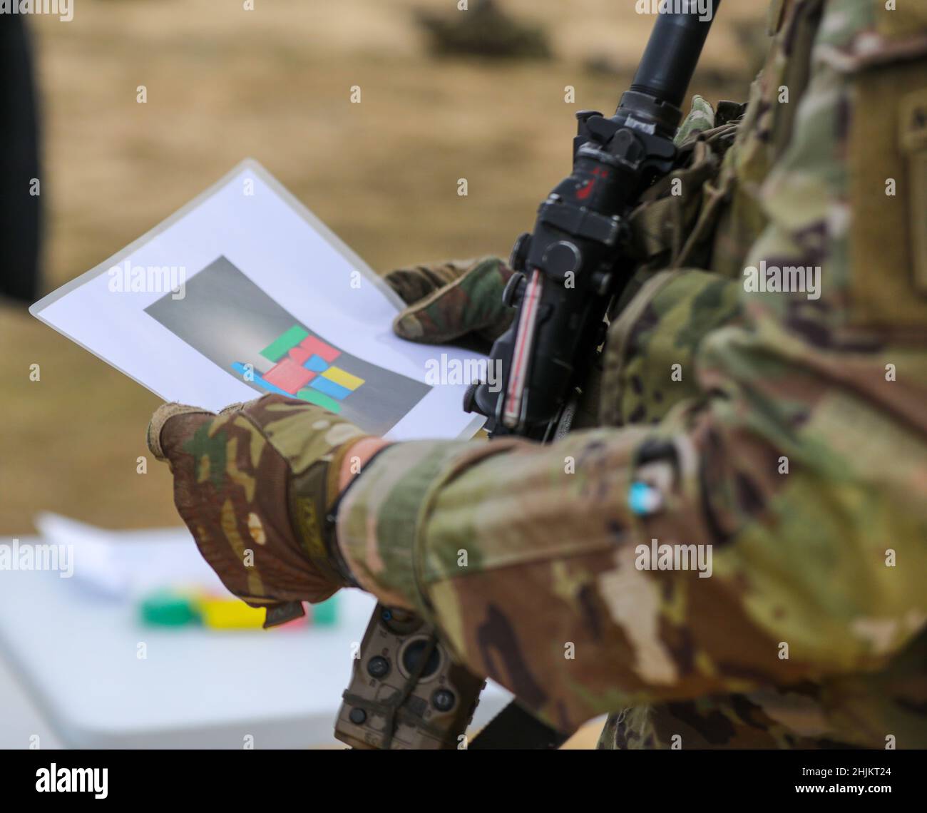 A Paratrooper assigned to the 82nd Airborne Division participates in a ...