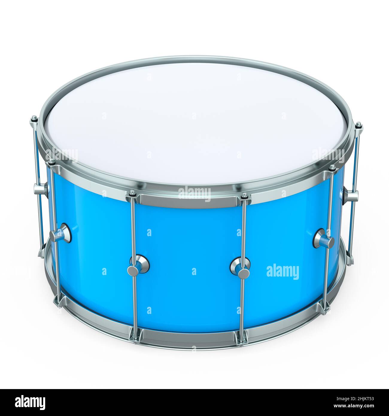 Realistic drum on white background. 3d render concept of musical ...