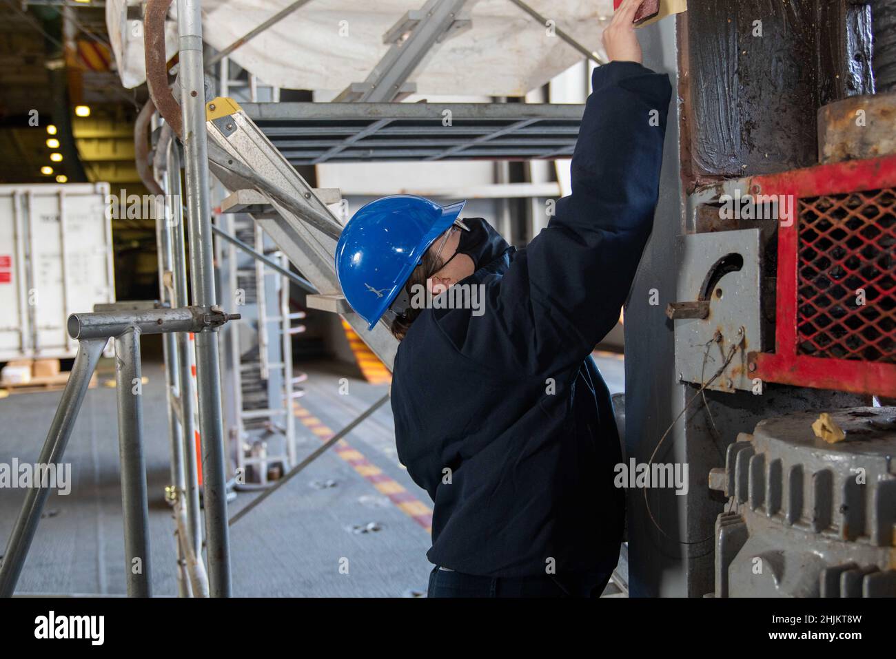 220113-N-WU964-1036 YOKOSUKA, Japan (Jan. 13, 2022) Seaman Erin Schwarz ...