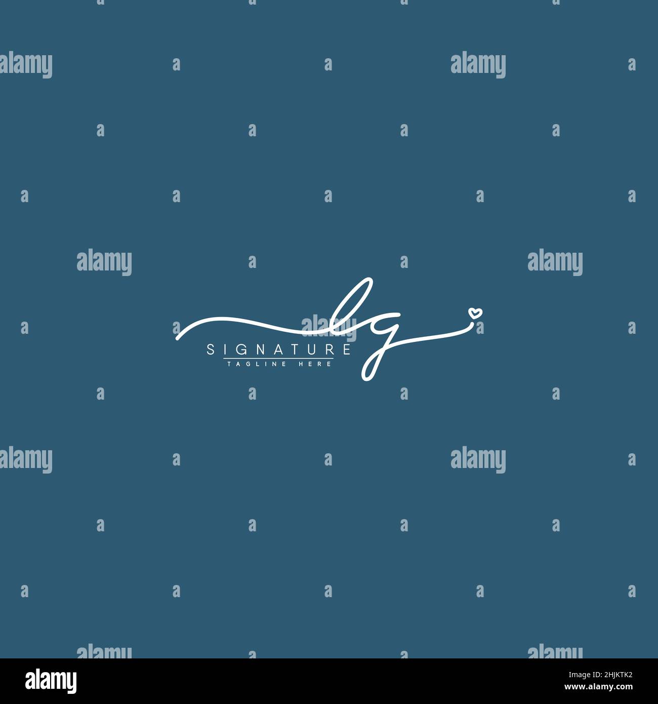 Initial Letter LG Logo - Hand Drawn Signature Logo - Minimal Vector ...