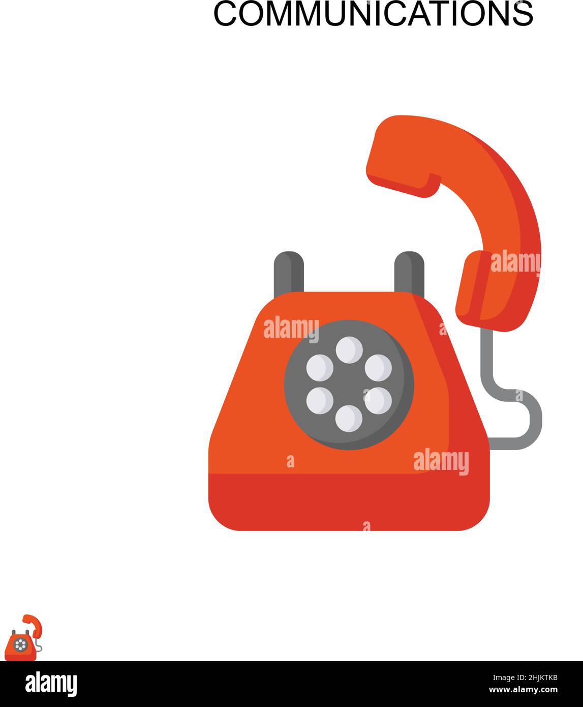 Communications Simple vector icon. Illustration symbol design template ...