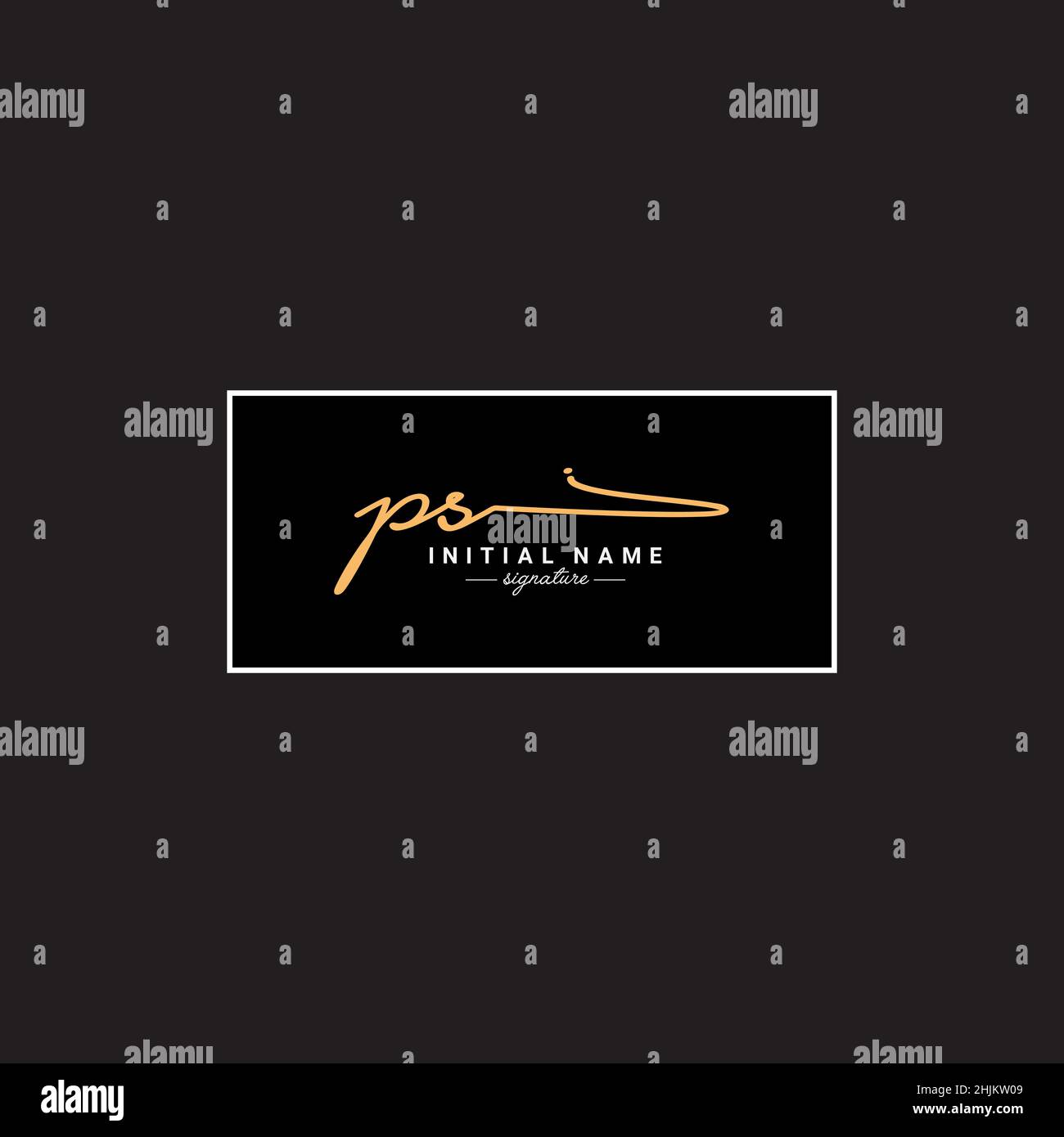 Ps minimal logo hi-res stock photography and images - Alamy