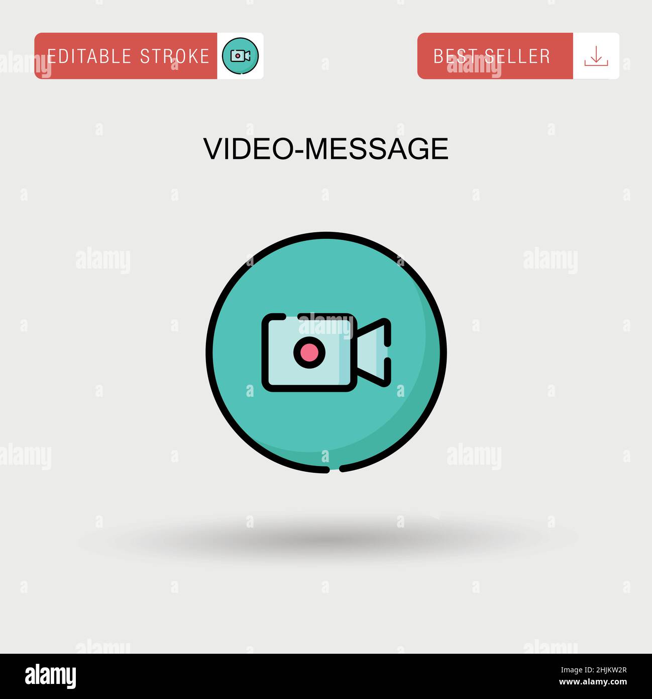 Video message icon Stock Vector Images - Alamy