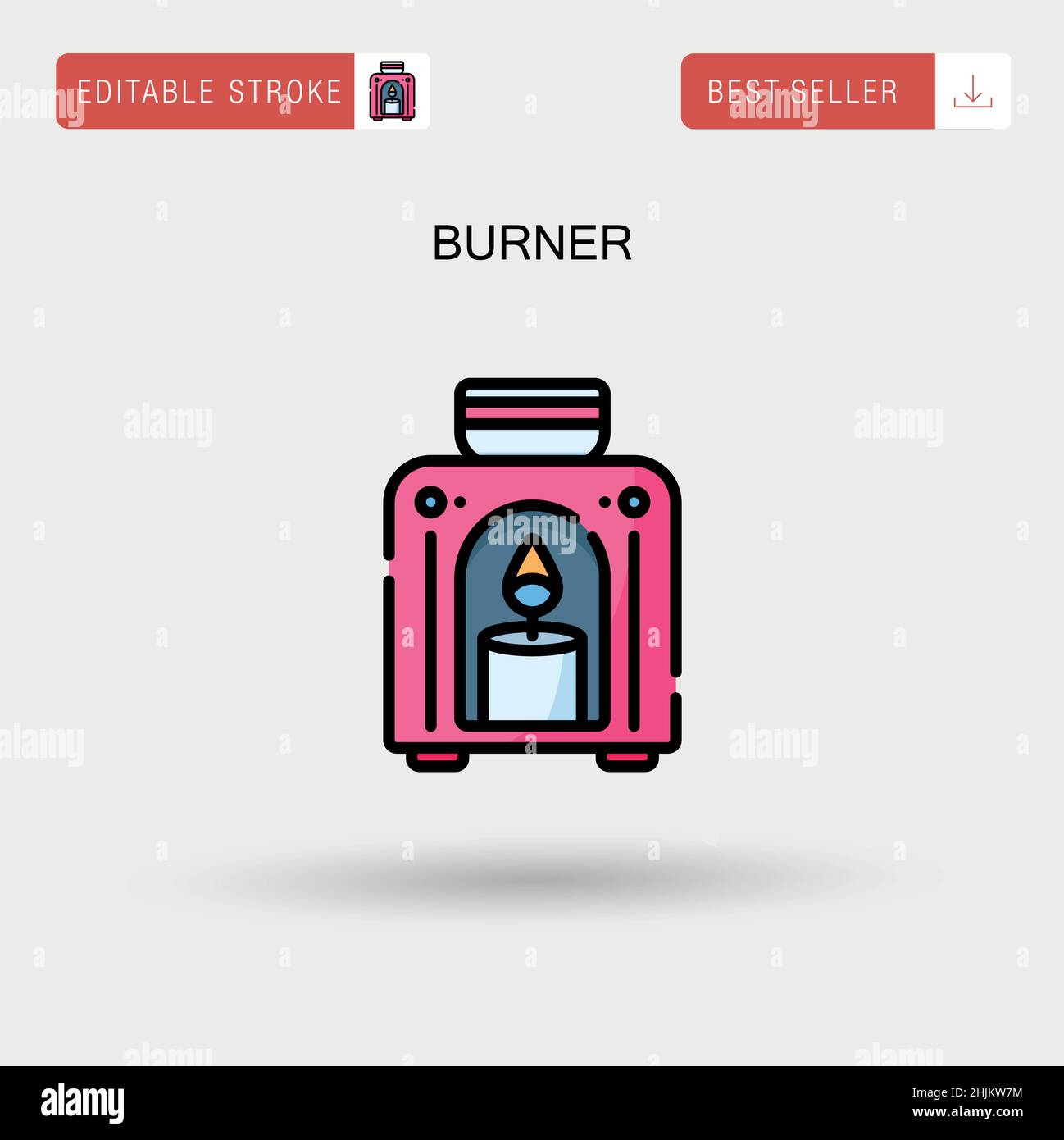 Burner Simple vector icon Stock Vector Image & Art - Alamy