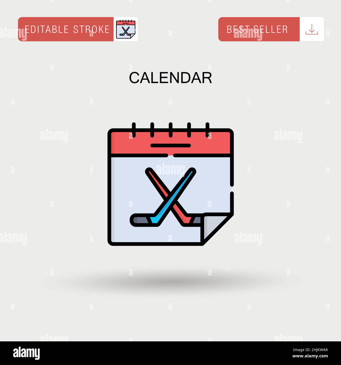 Calendar Simple vector icon Stock Vector Image & Art - Alamy