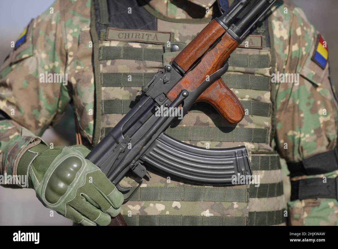Soldier with ak 47 hi-res stock photography and images - Alamy