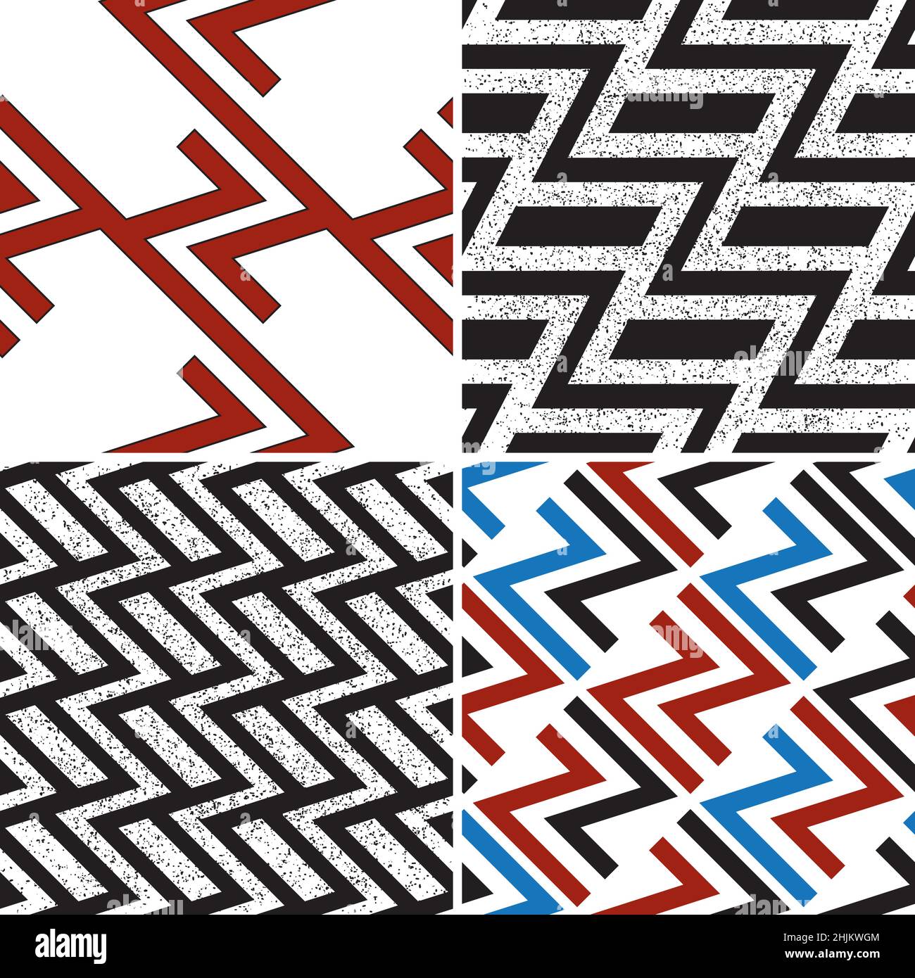 4 different vector patterns in the same package(eps). One pattern is ...