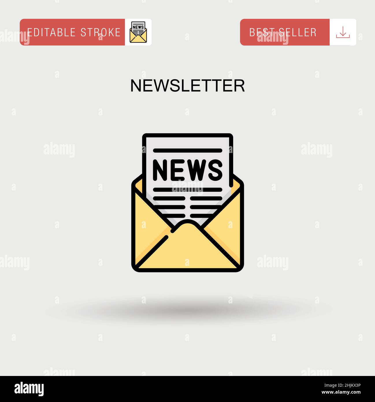 Newsletter icon hi-res stock photography and images - Alamy