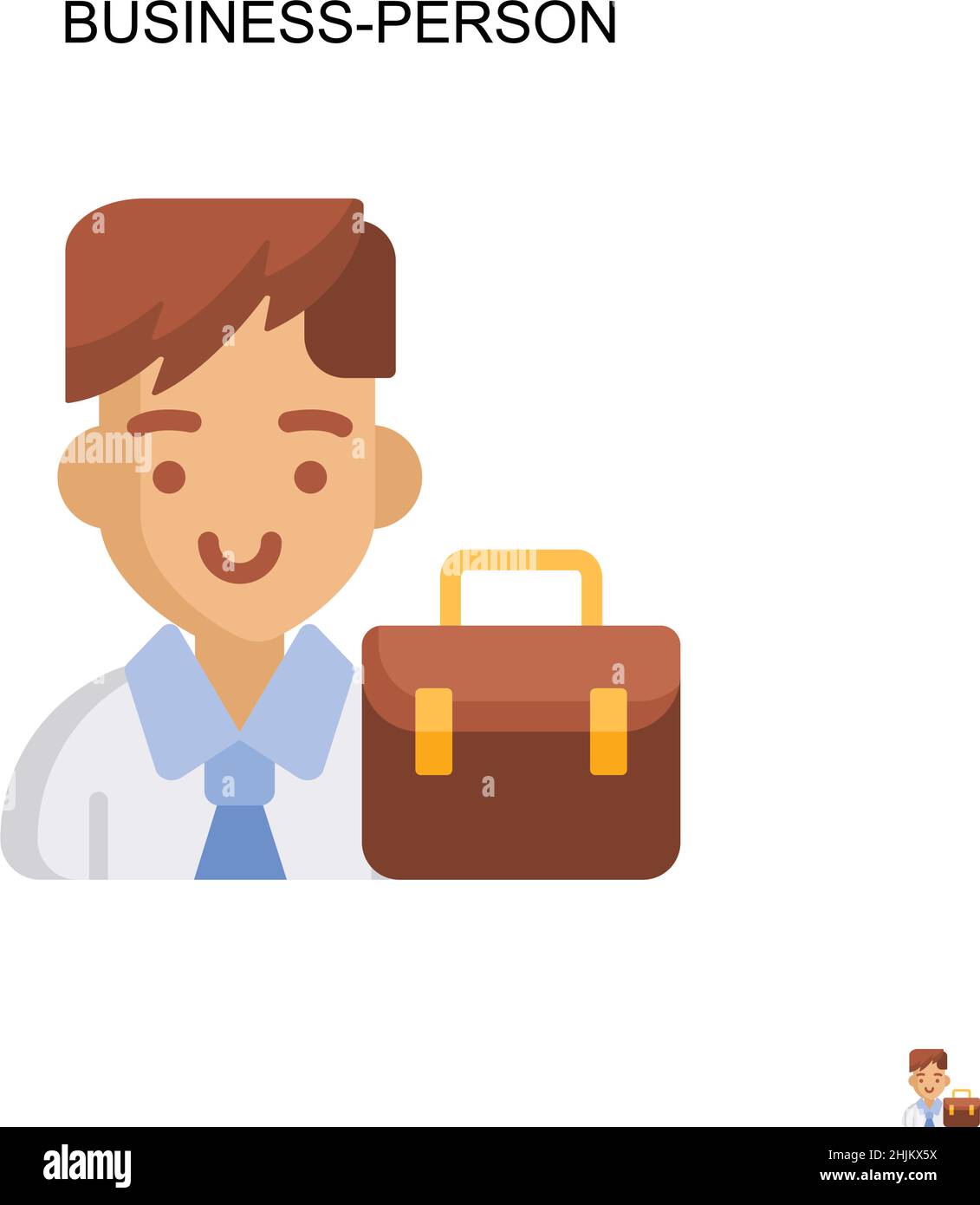 Business-person Simple vector icon. Illustration symbol design template ...