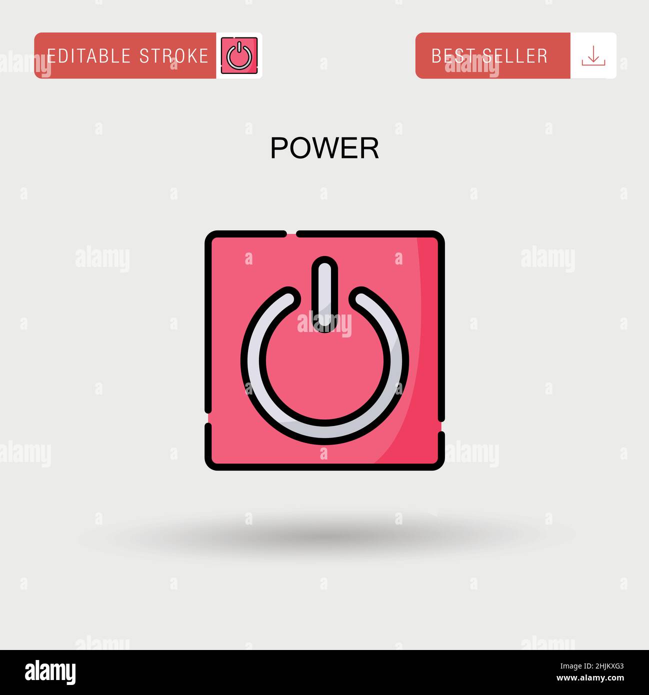 Power Simple vector icon Stock Vector Image & Art - Alamy