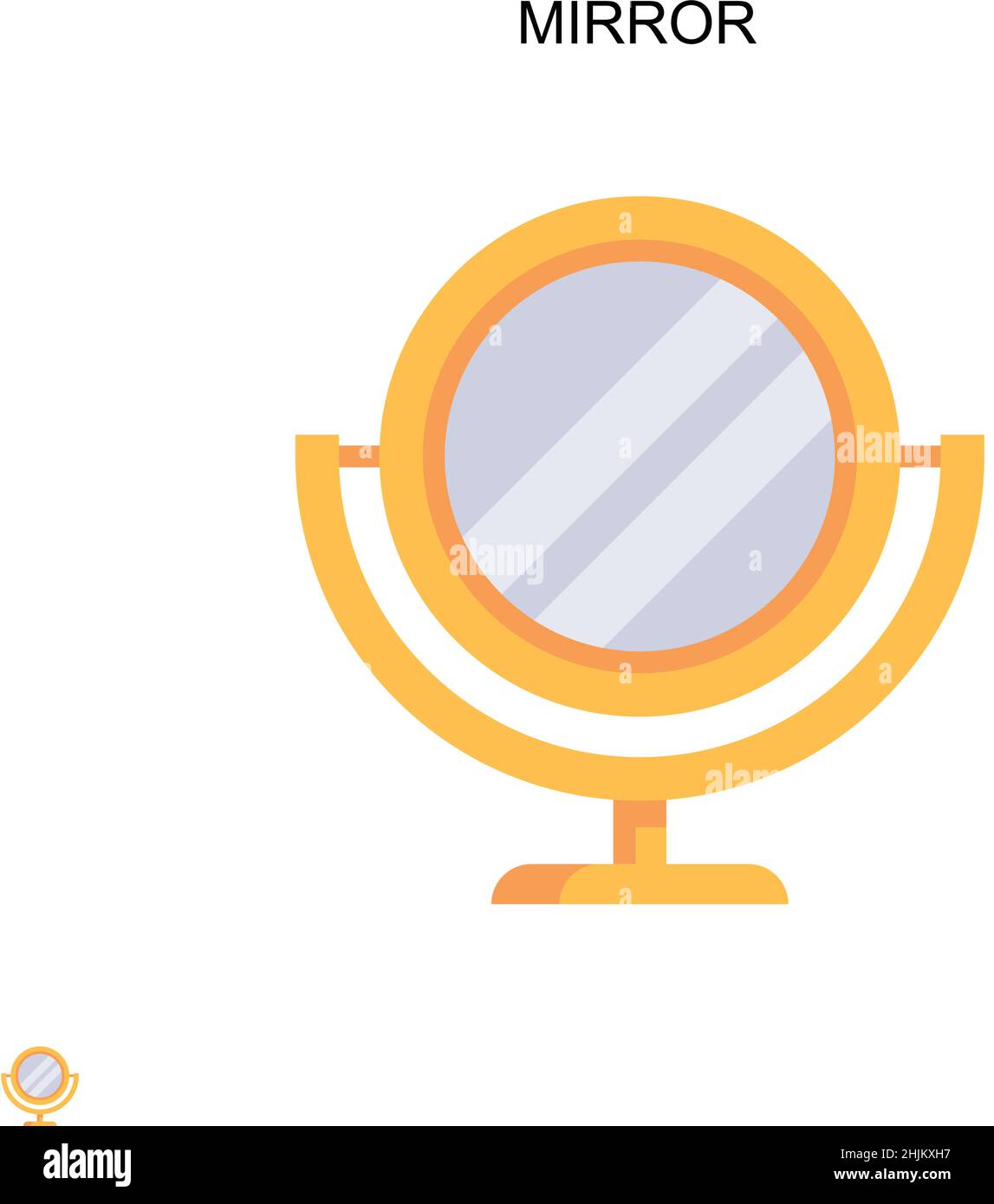 Mirror Simple vector icon. Illustration symbol design template for web ...