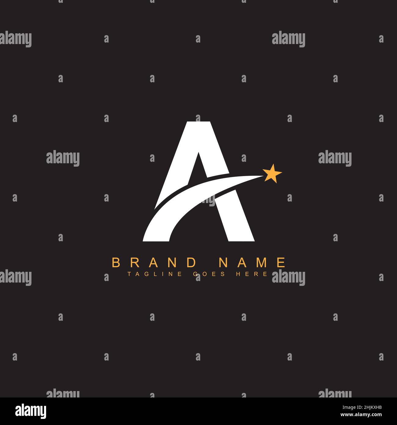Initial Letter A Logo - Minimal Business Logo Stock Vector Image & Art ...