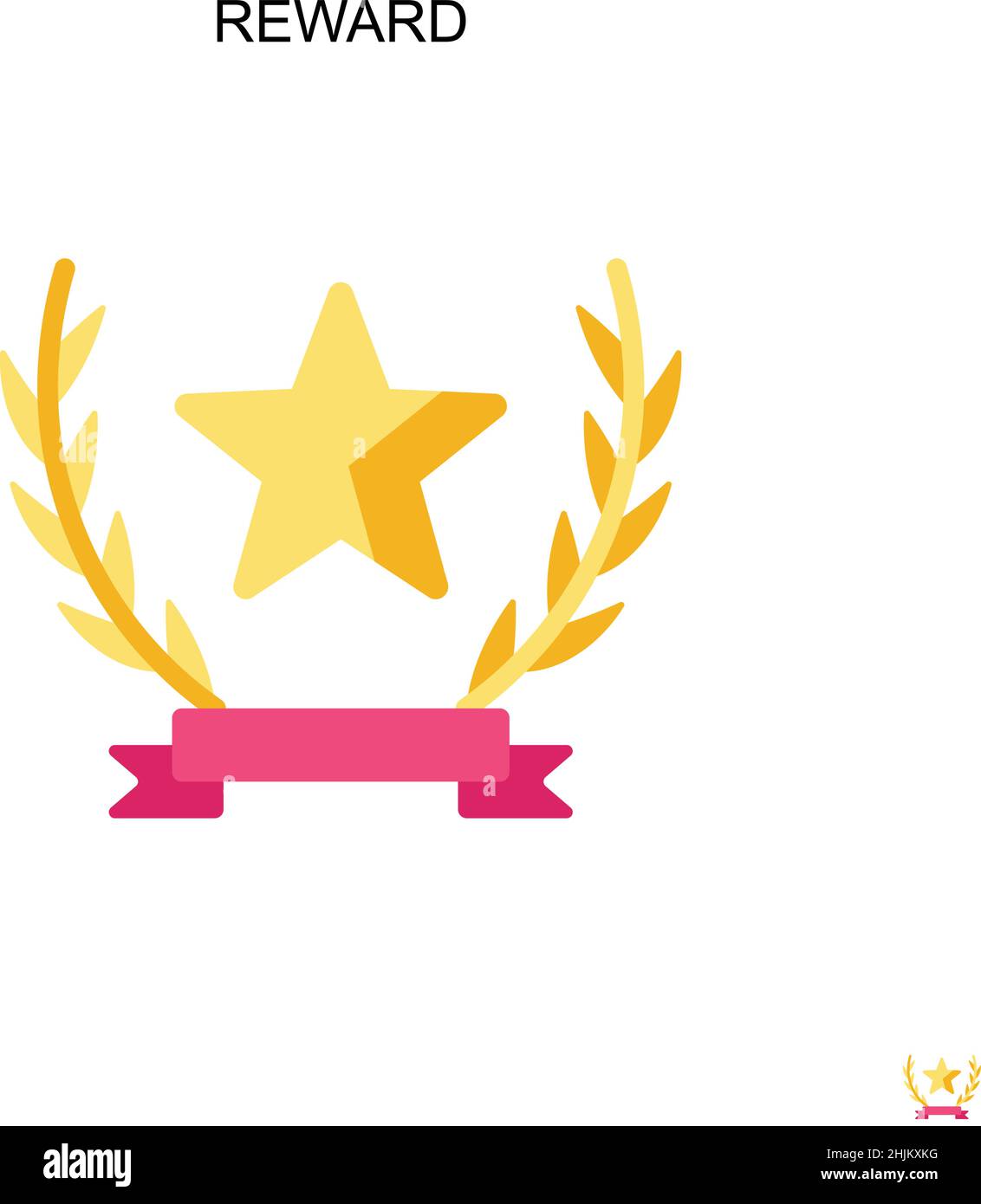 Reward Simple vector icon. Illustration symbol design template for web ...