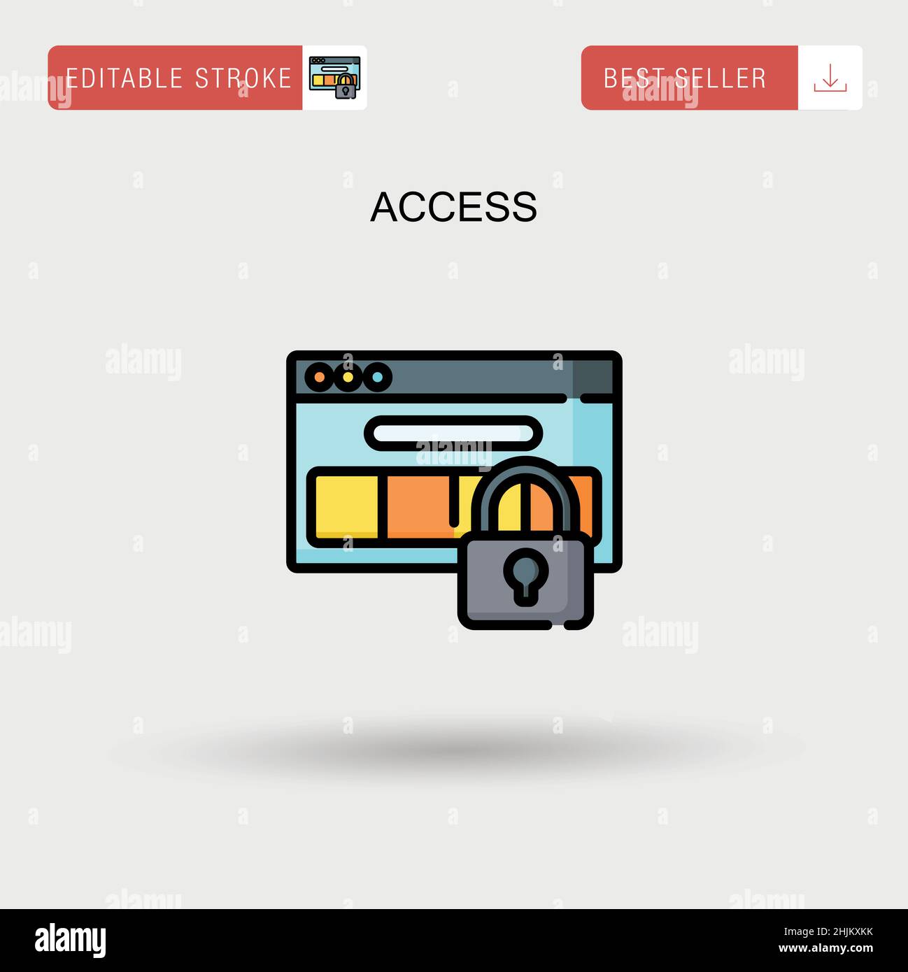 Access Simple vector icon Stock Vector Image & Art - Alamy