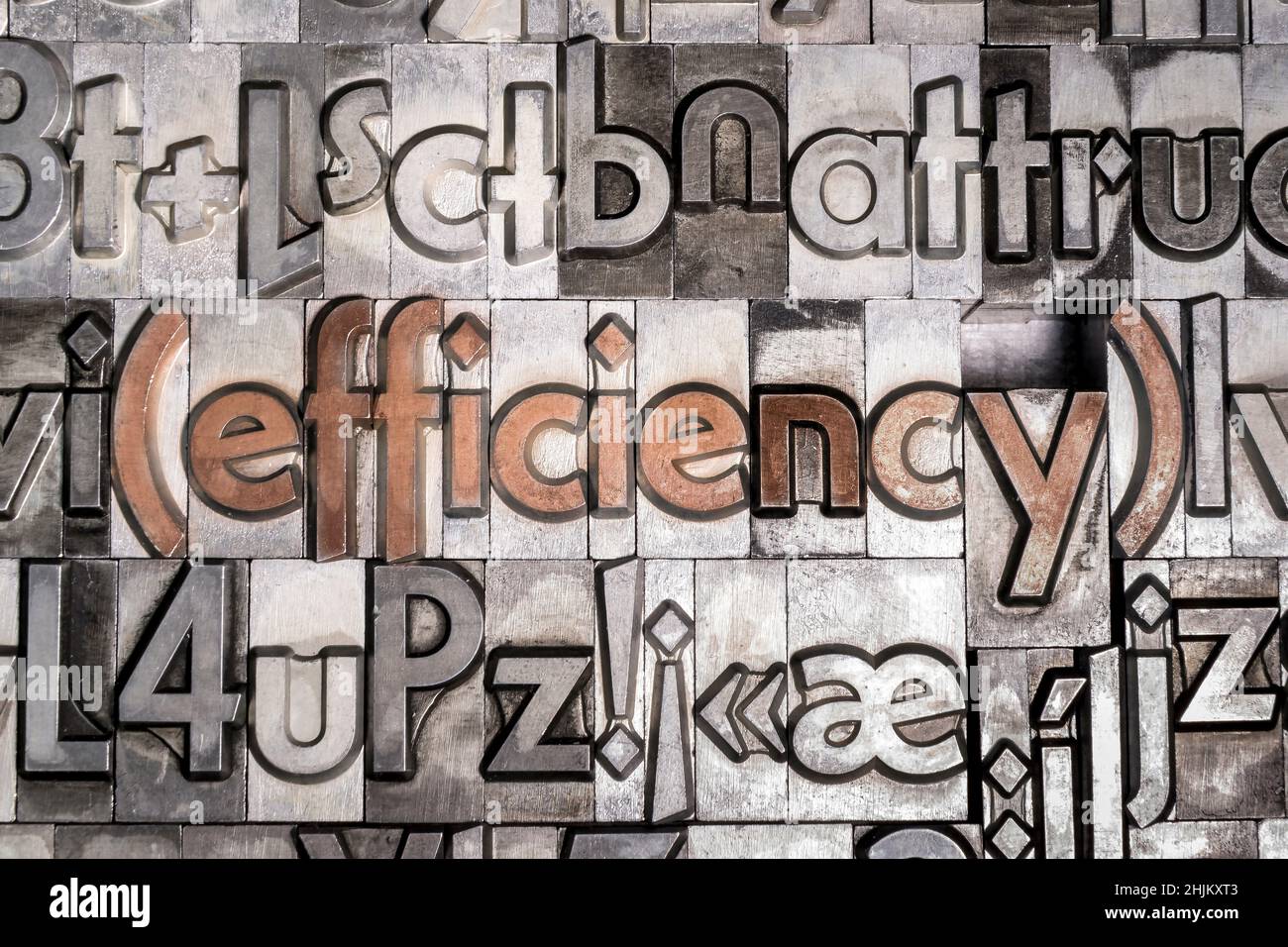 Old movable type print letters hi-res stock photography and images - Alamy