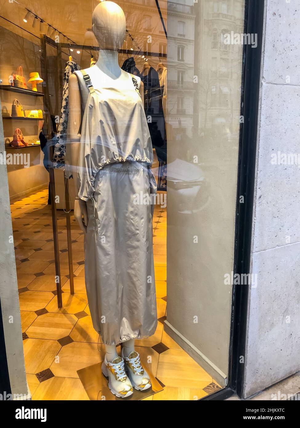Paris, France, Close up, Luxury Fashion Shops, Window Displays, Dior ...