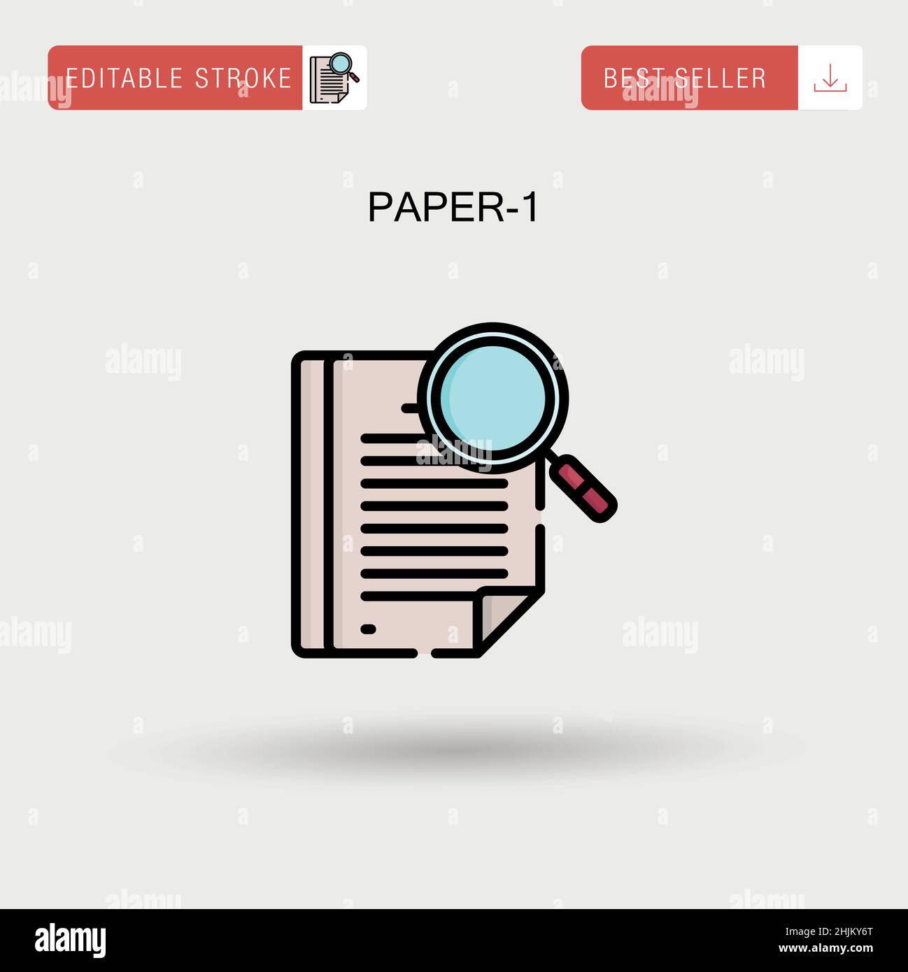 Paper letter linear icon Stock Vector Images - Alamy