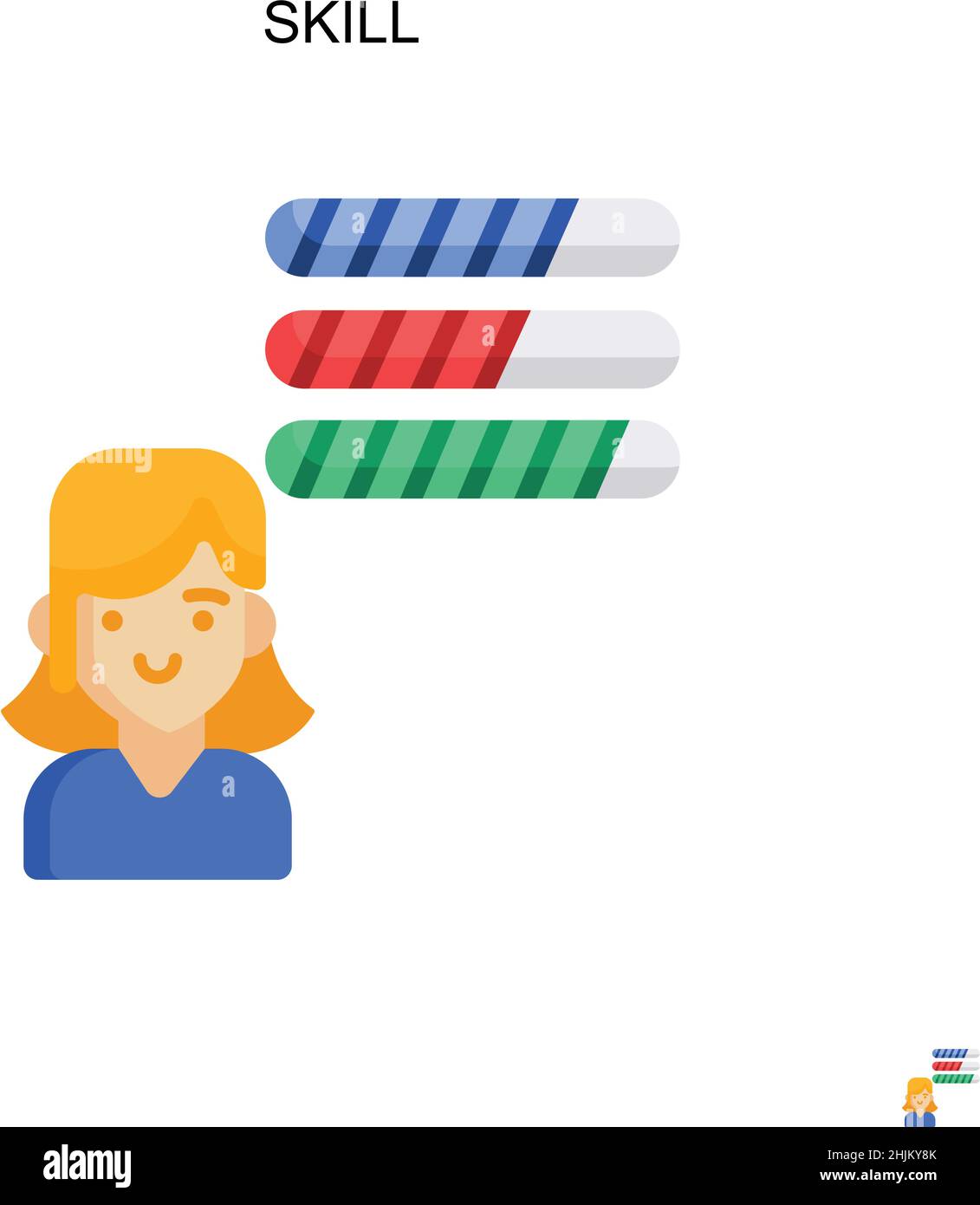 Skill Simple vector icon. Illustration symbol design template for web ...