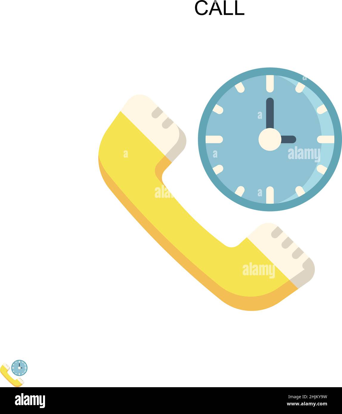 Call Simple vector icon. Illustration symbol design template for web ...