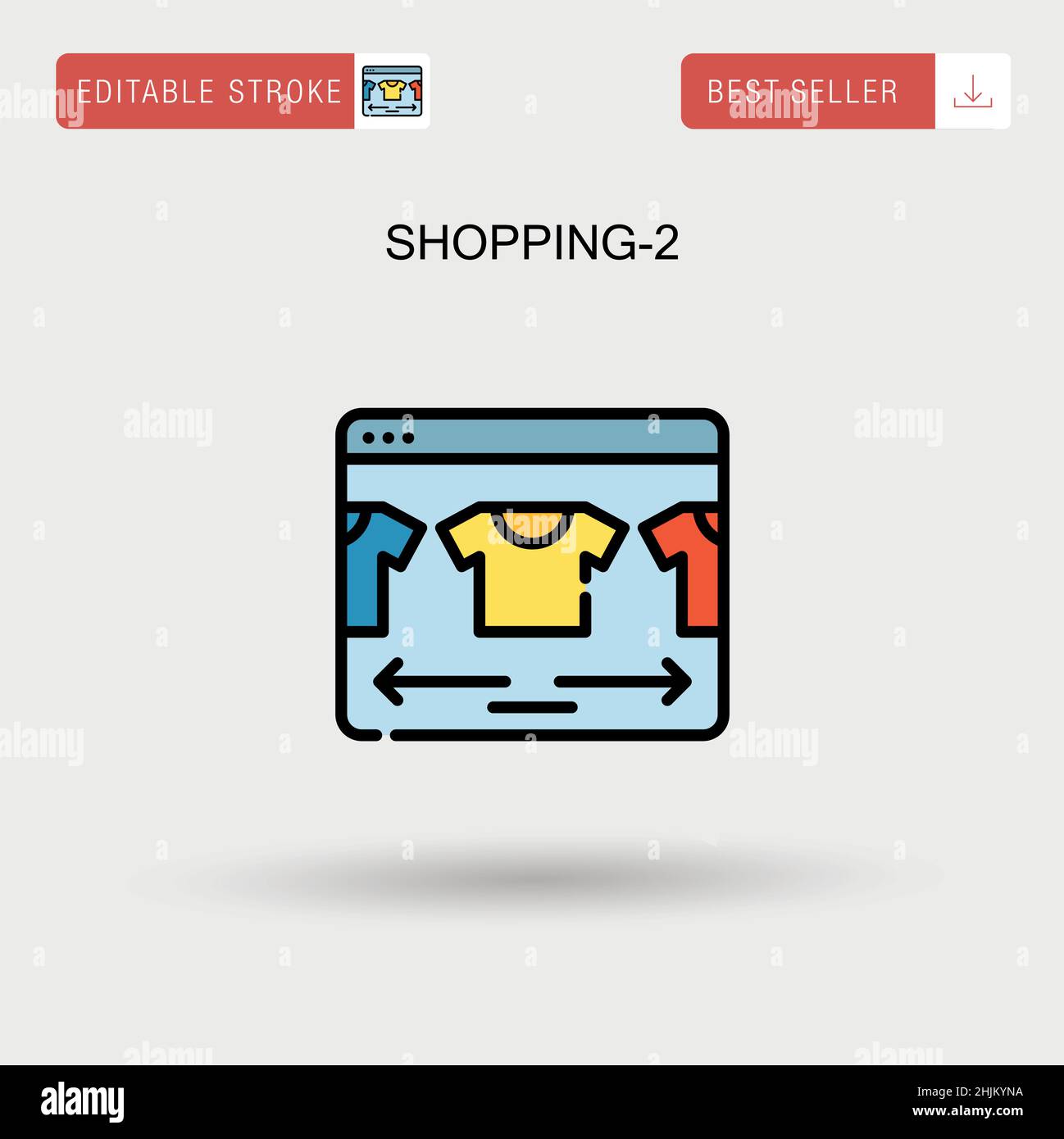 Shopping-2 Simple vector icon Stock Vector Image & Art - Alamy