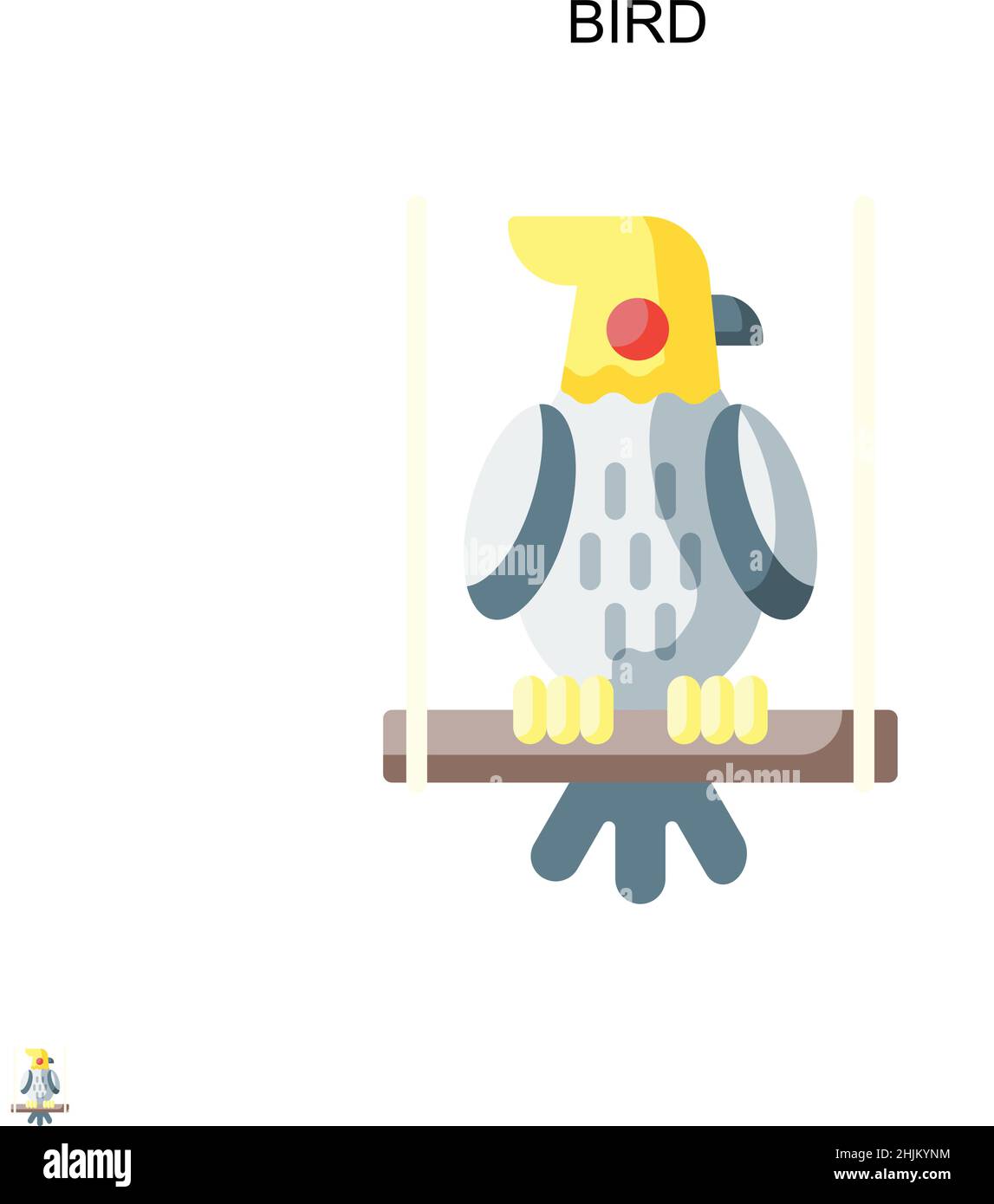 Bird Simple vector icon. Illustration symbol design template for web ...