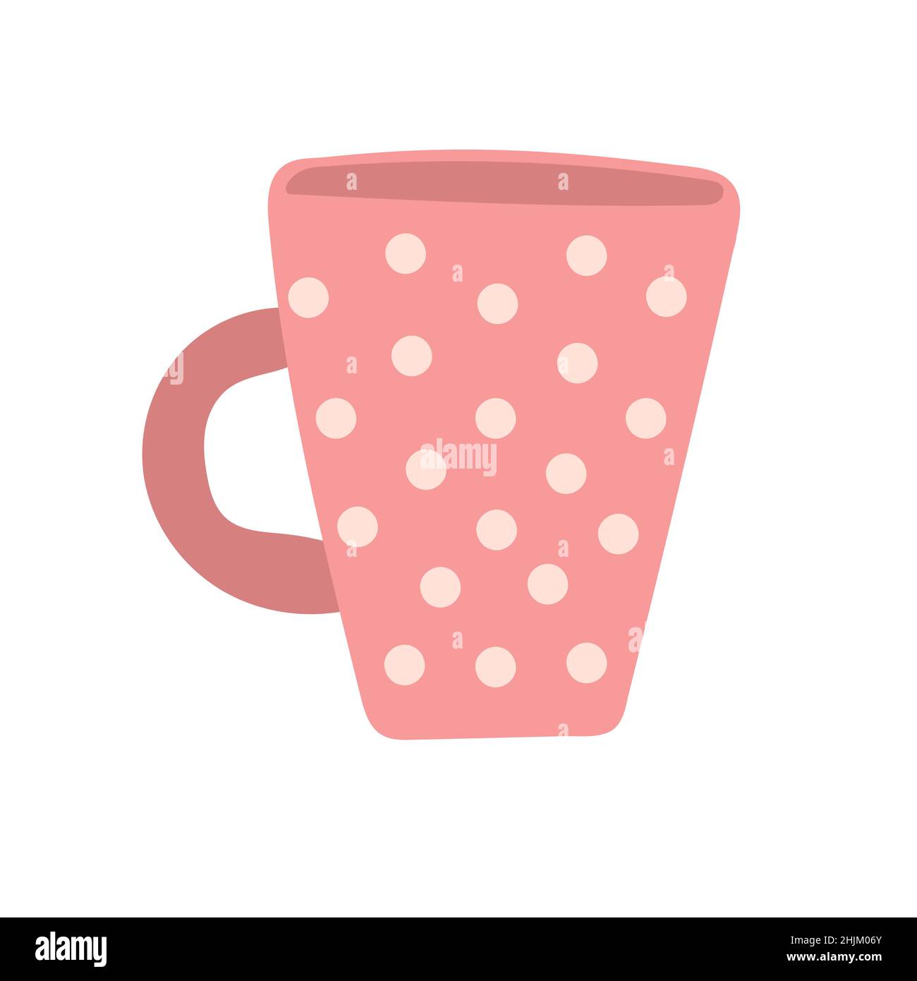 Cup. Simple cartoon drawing of a vector cup on white Stock Vector Image ...