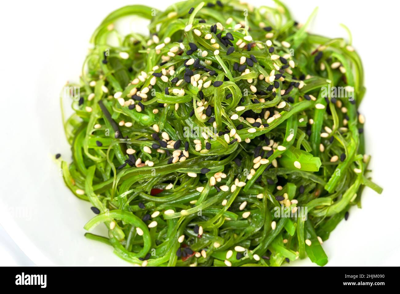 Delicious japanese seaweed salad. Macro. Can be used as a whole ...