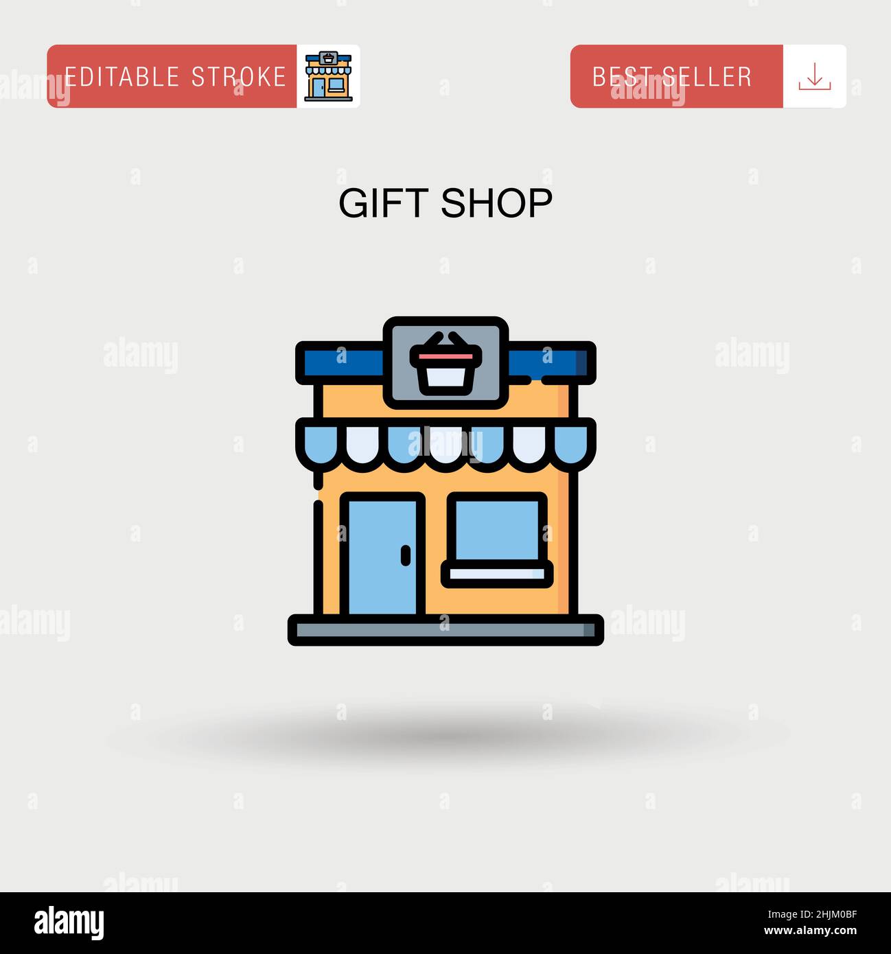 Gift shop Simple vector icon Stock Vector Image & Art - Alamy
