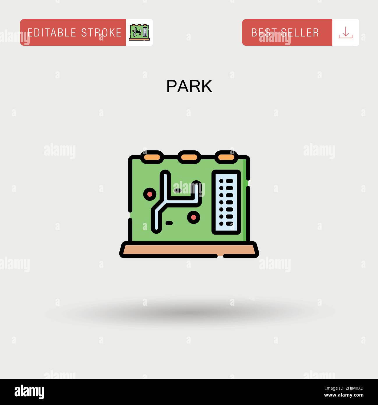 Park Simple vector icon Stock Vector Image & Art - Alamy