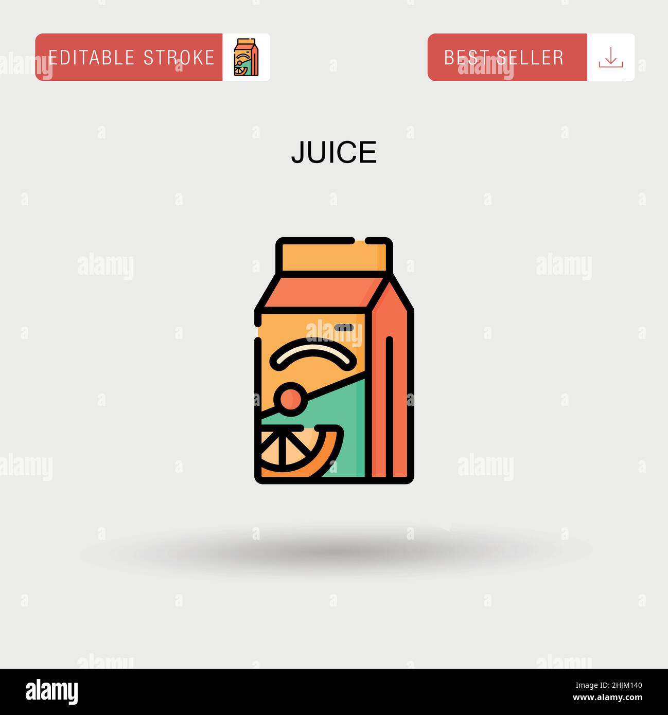 Fresh orange juice flow Stock Vector Images - Alamy