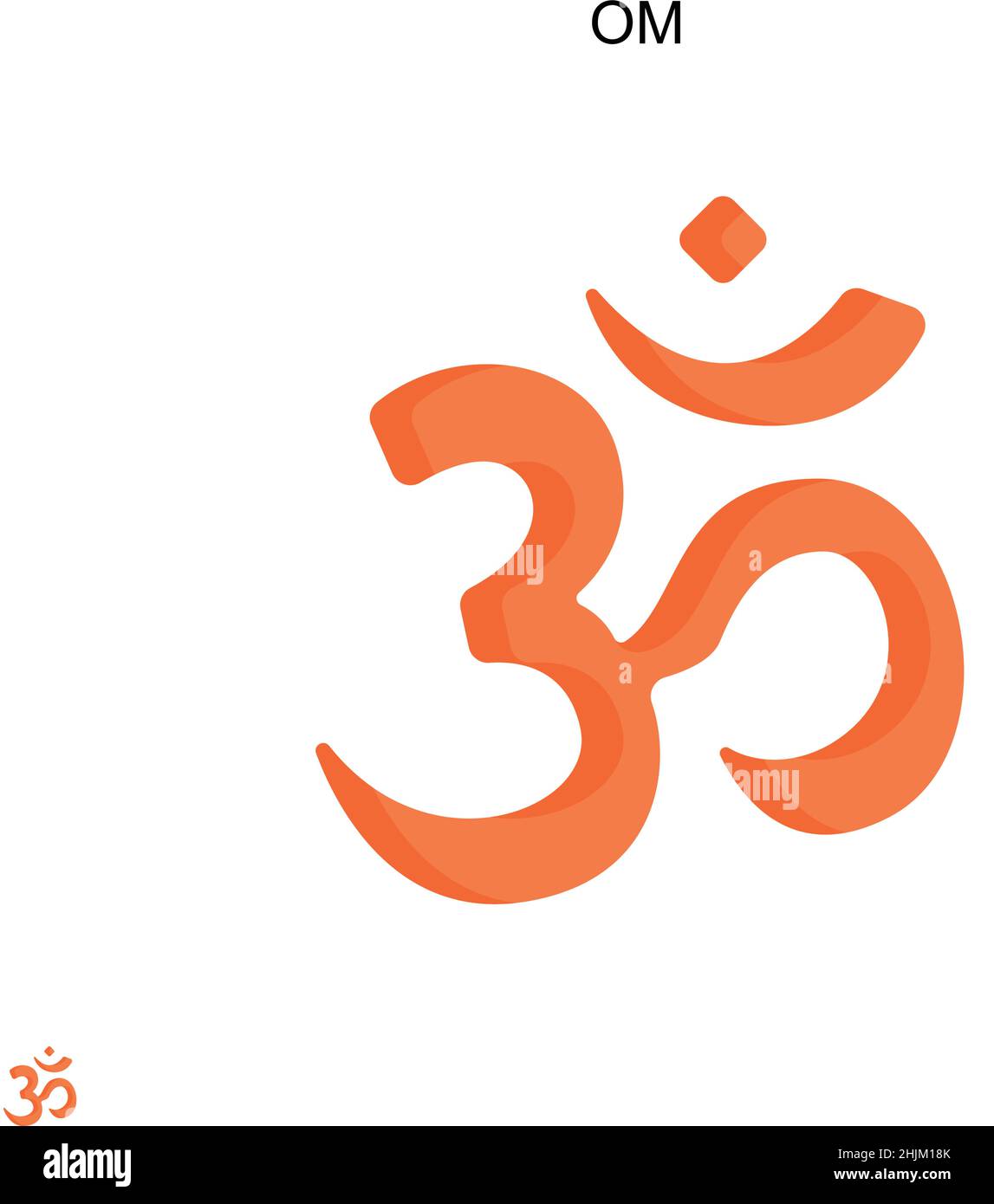 Om Simple vector icon. Illustration symbol design template for web ...