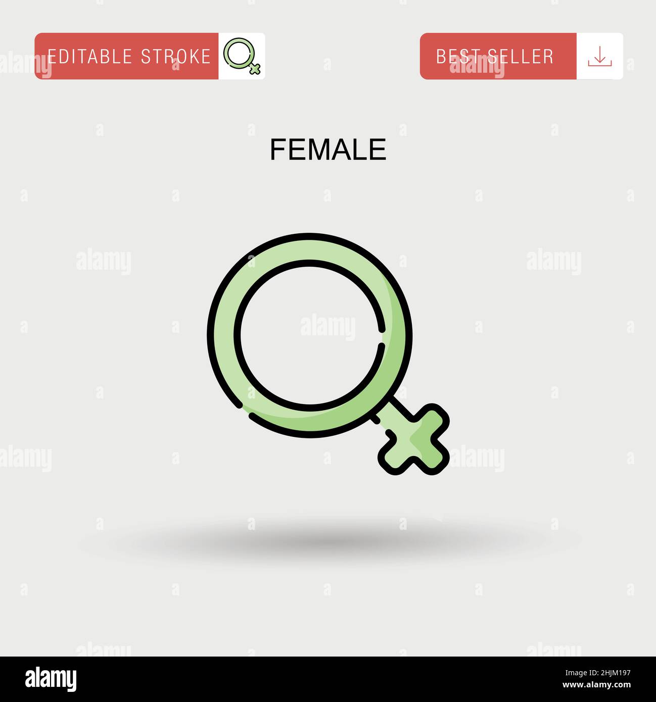 Female Simple vector icon Stock Vector Image & Art - Alamy