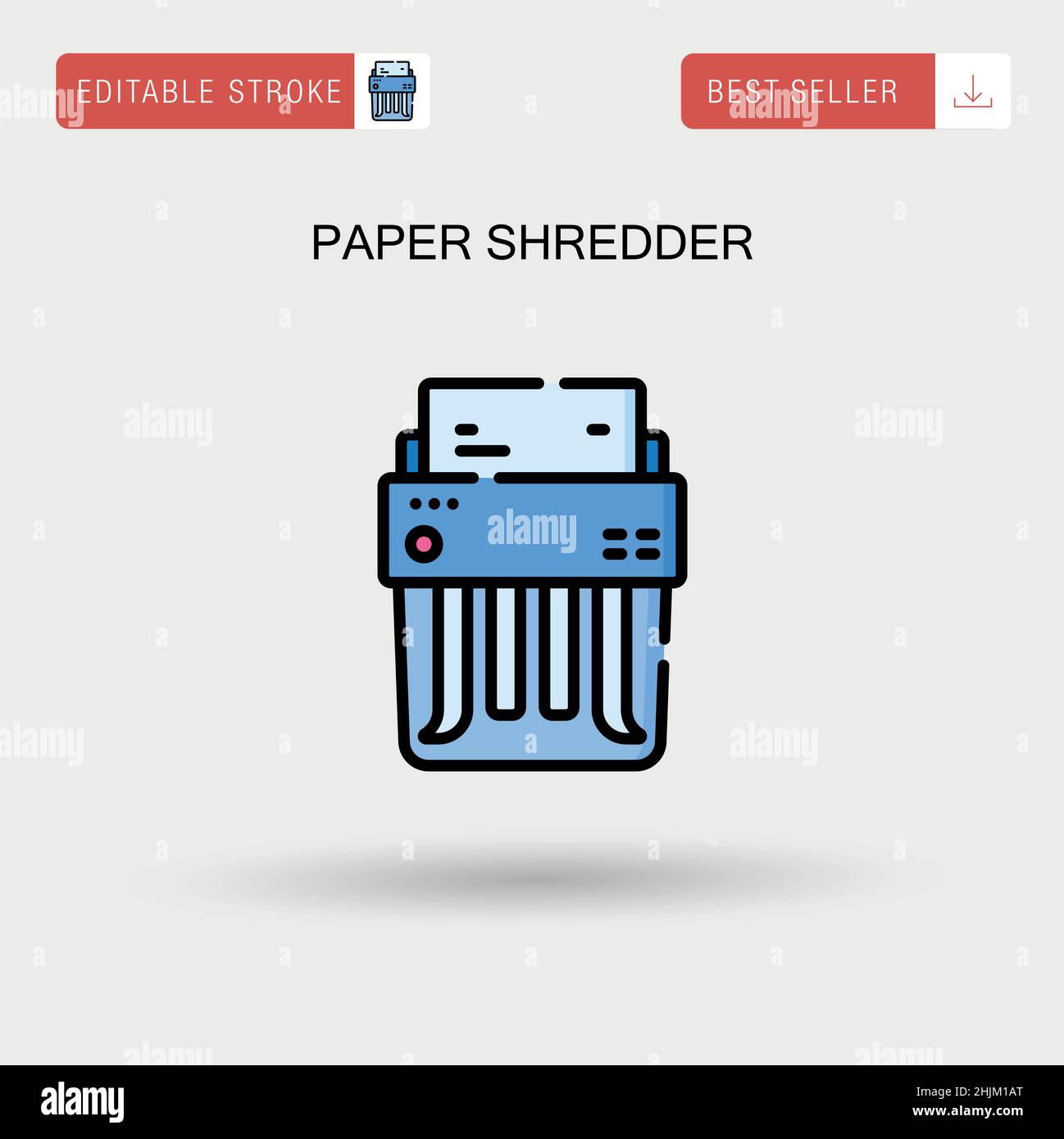 Paper shredder Simple vector icon Stock Vector Image & Art - Alamy