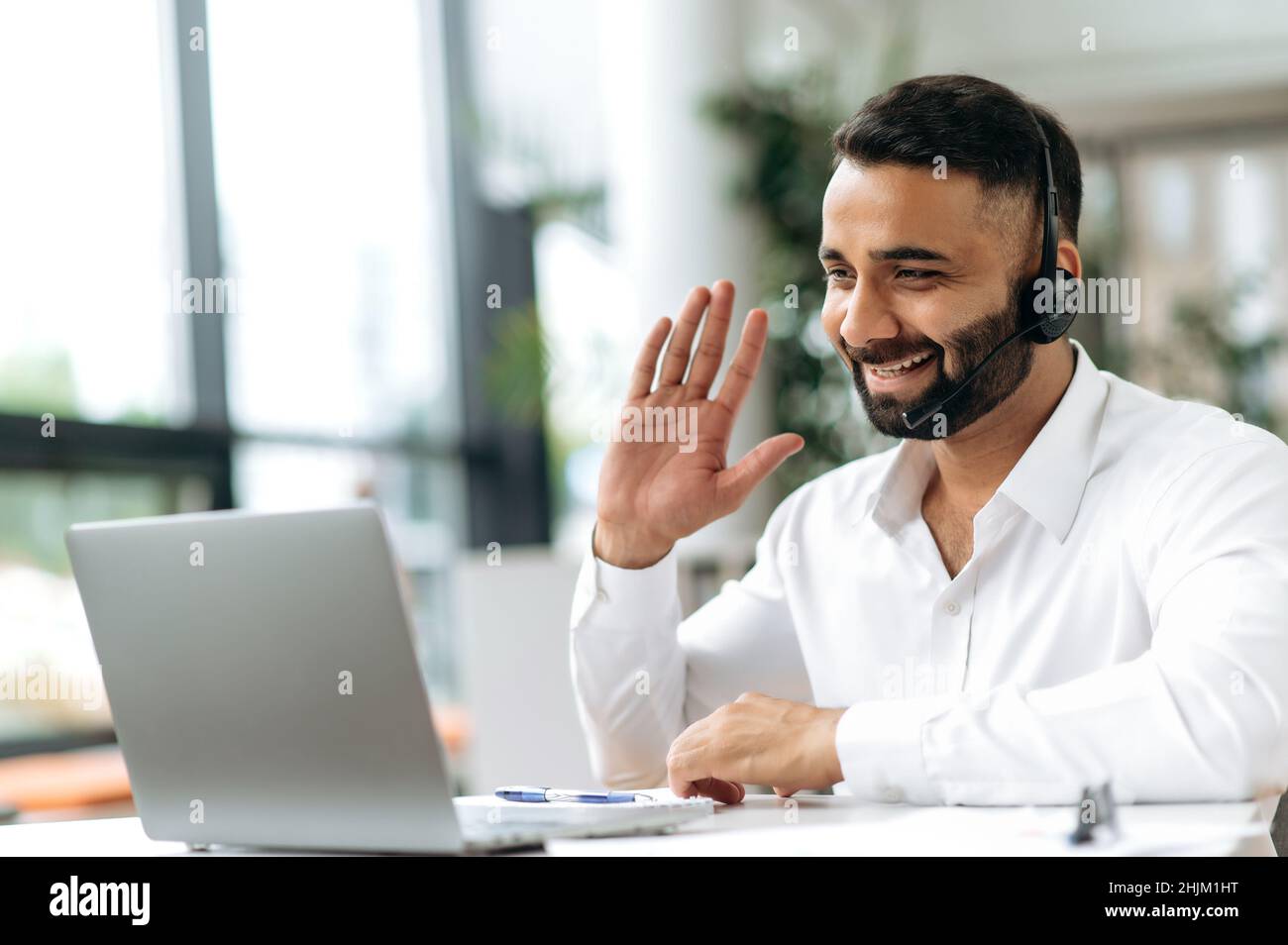 Sociable attractive smart indian entrepreneur hi-res stock photography ...